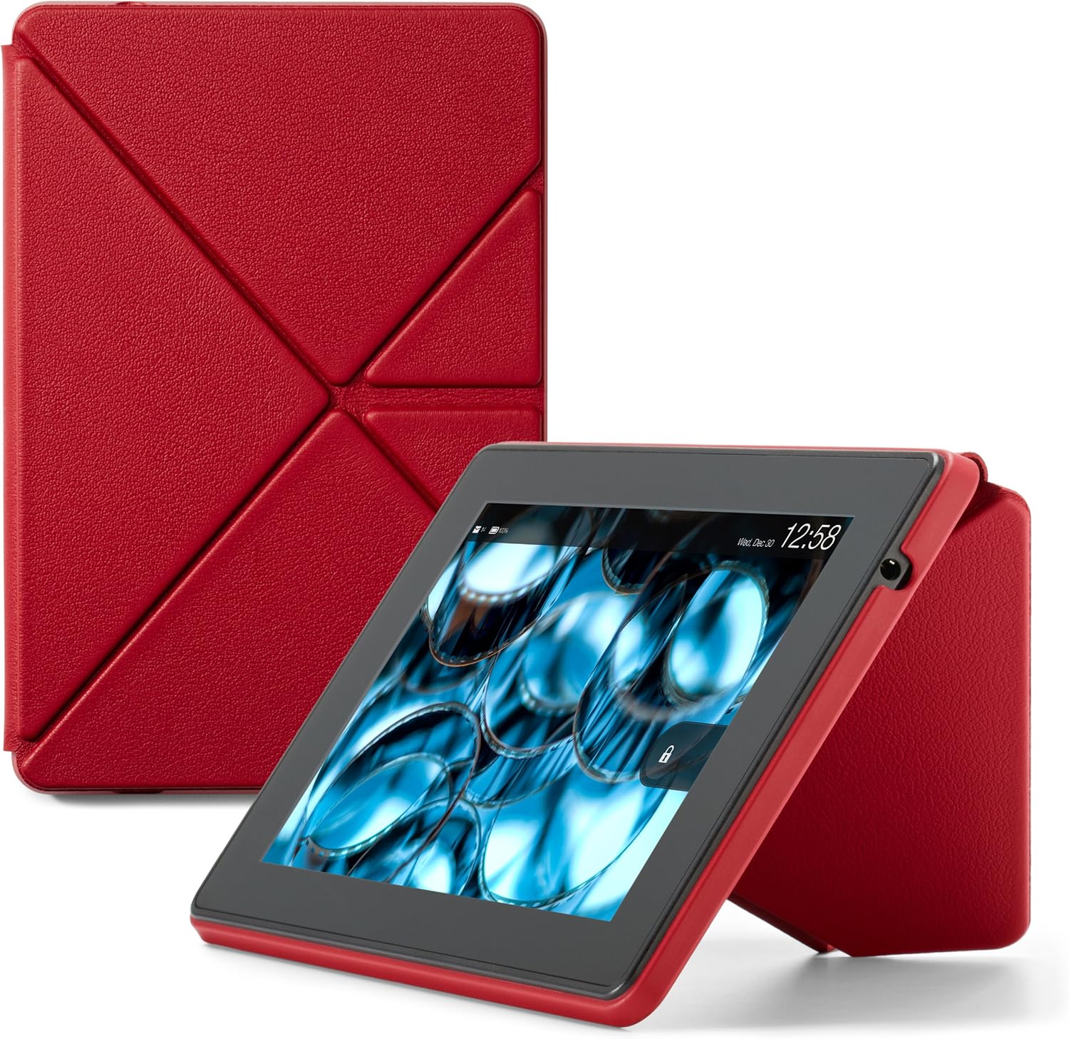 Amazon.com: Amazon Kindle Fire HD Standing Leather Origami Case (will ...
