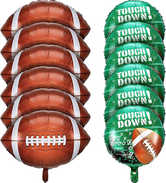 Amazon.com: Sumind 26 & 18 Inch Football Balloons Set Football Party ...