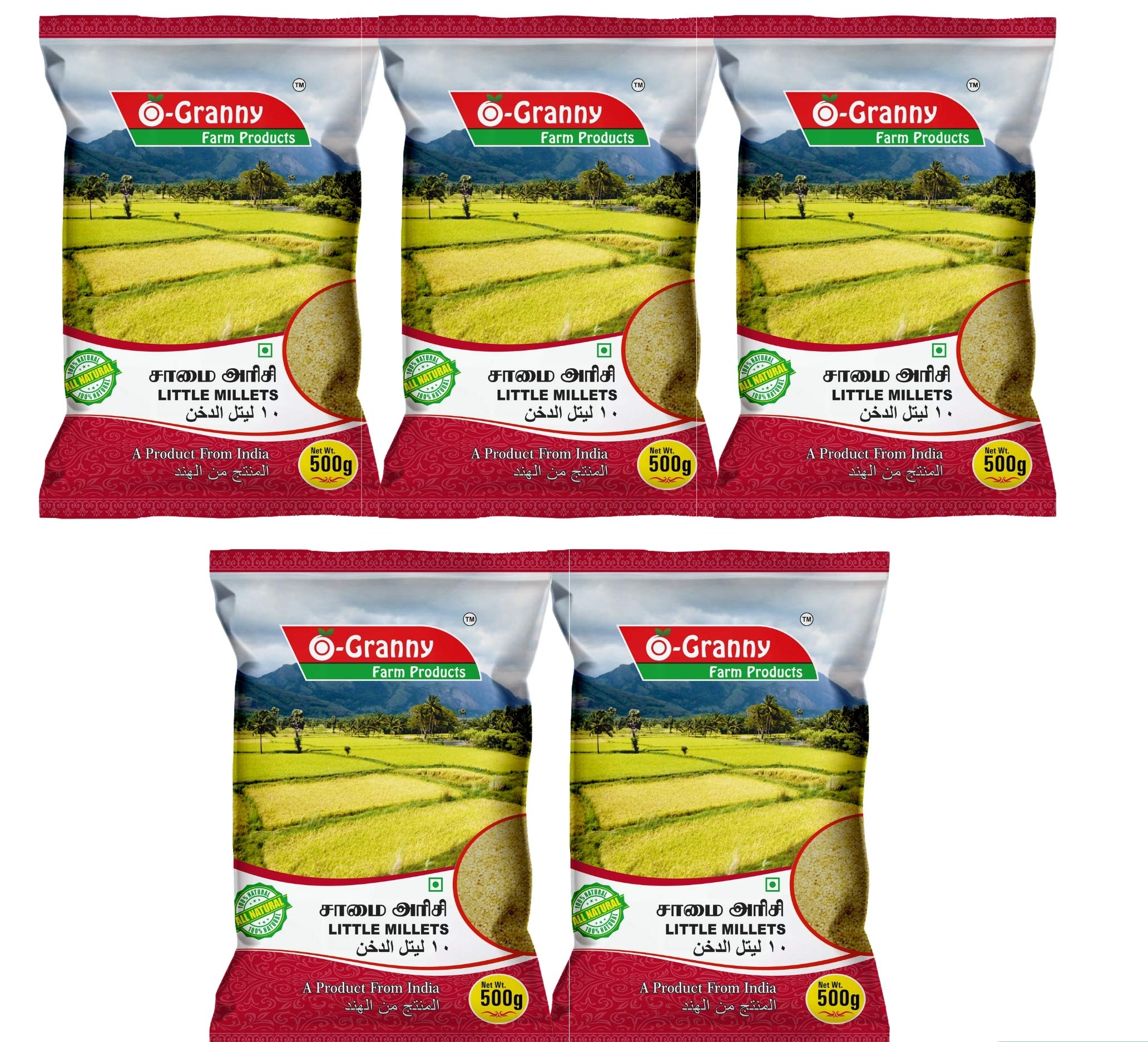 Buy Ogranny Farm Products 2.5 KG Little Millet Combo Pack of 5-(Kutki ...