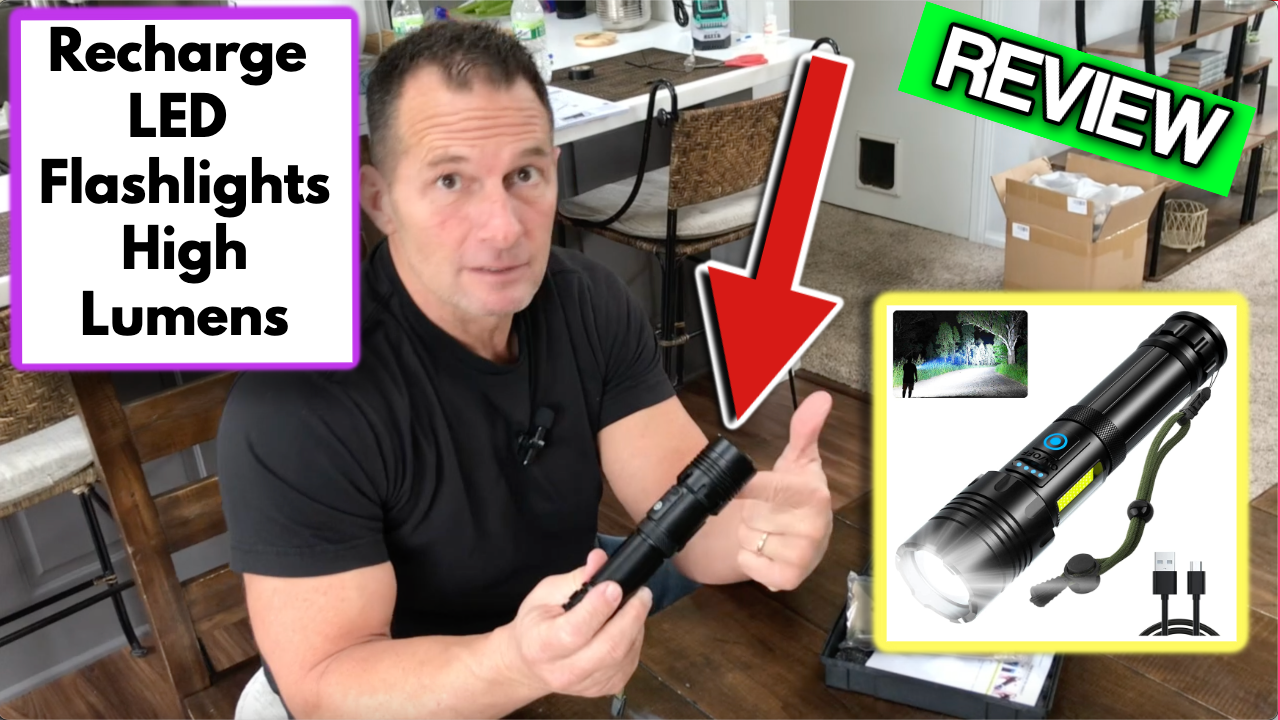 Watch Rechargeable LED Flashlights High Lumens on Amazon Live
