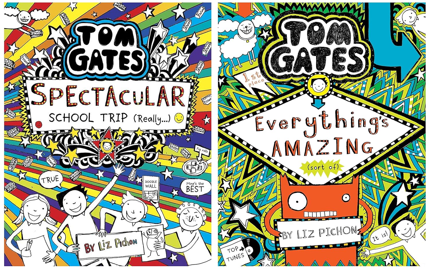 Tom Gates #03: Everythings Amazing (Sort of)+TOM GATES #17: SPECTACULAR ...
