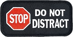 Amazon.com: Stop Do Not Distract - Service Dog Embroidered Patch - 4" x ...