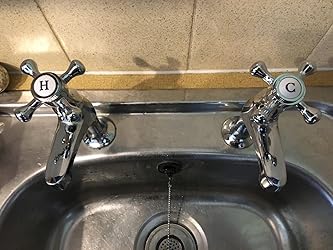 1/2" Traditional Style Tap Conversion Kit by Taps2Traps Hot & Cold Pair ...