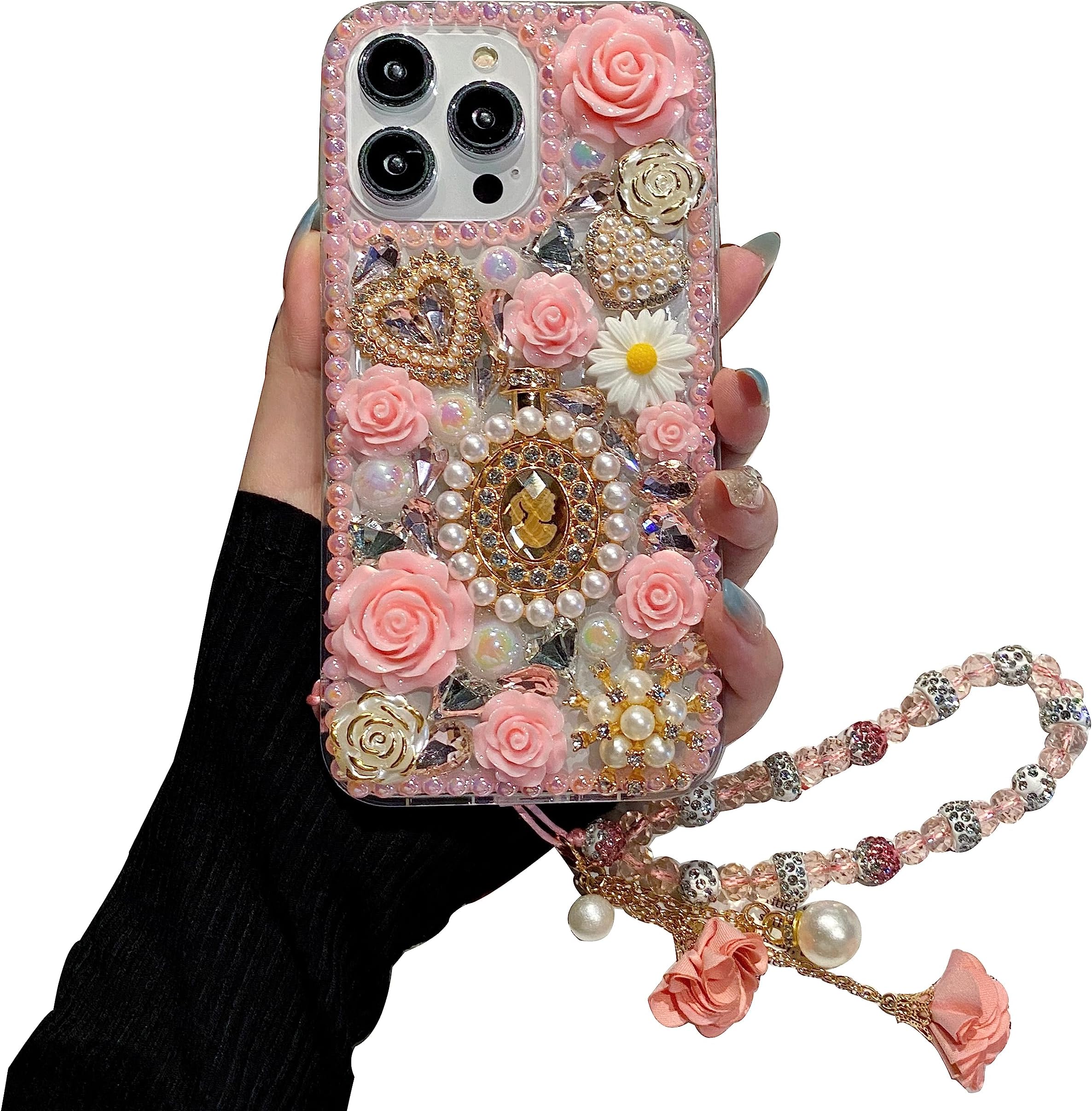 Amazon.com: Changjia Glitter Bling Case for iPhone 15 Plus, Cute Luxury ...