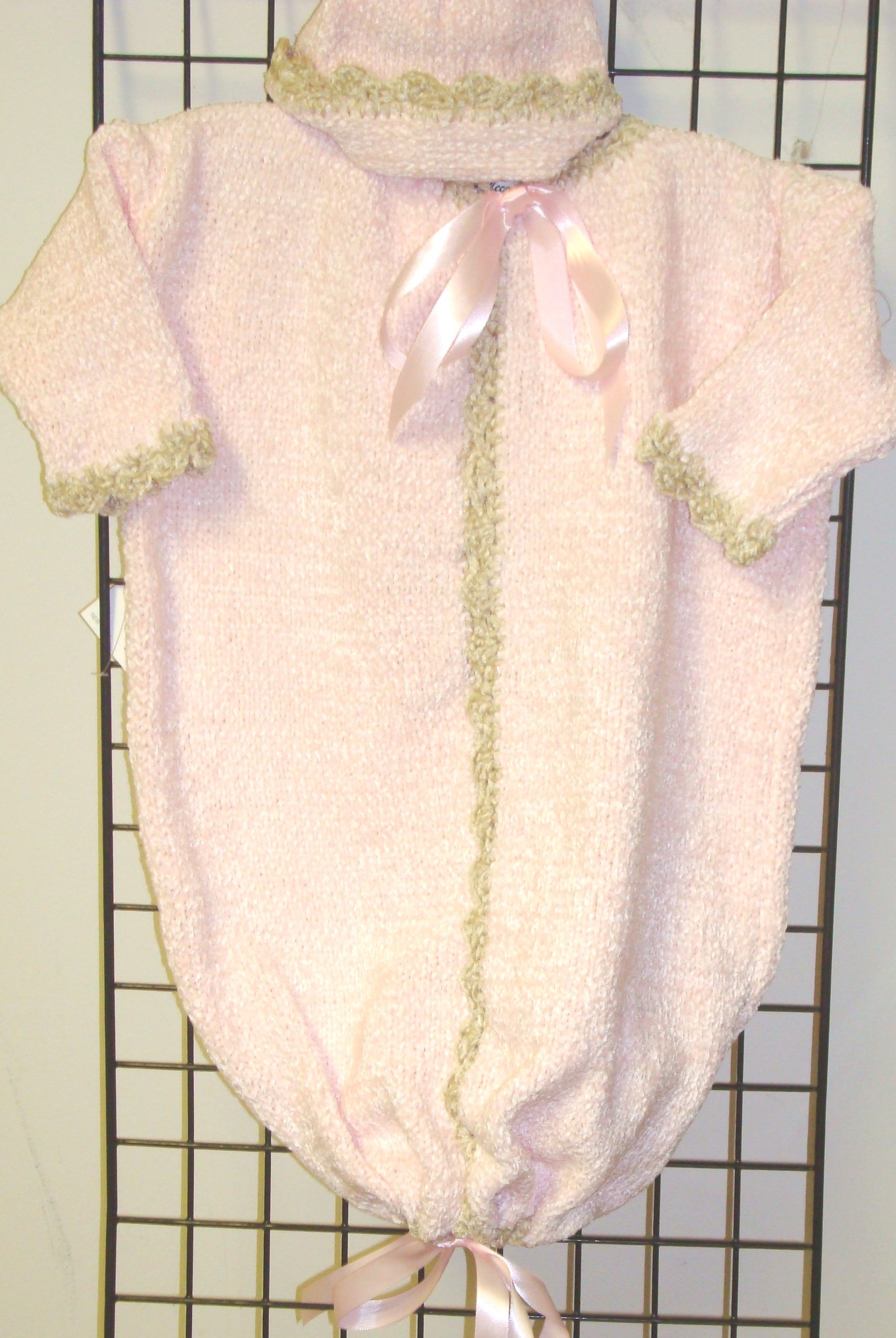 Knitted Baby Bunting With Legs