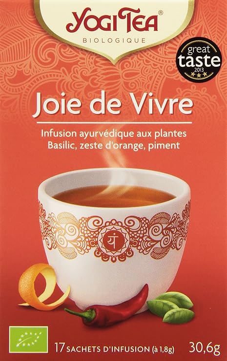 Yogi Tea Joie de Vivre 17 Sachets - Infusion Bio : Amazon.fr: Epicerie