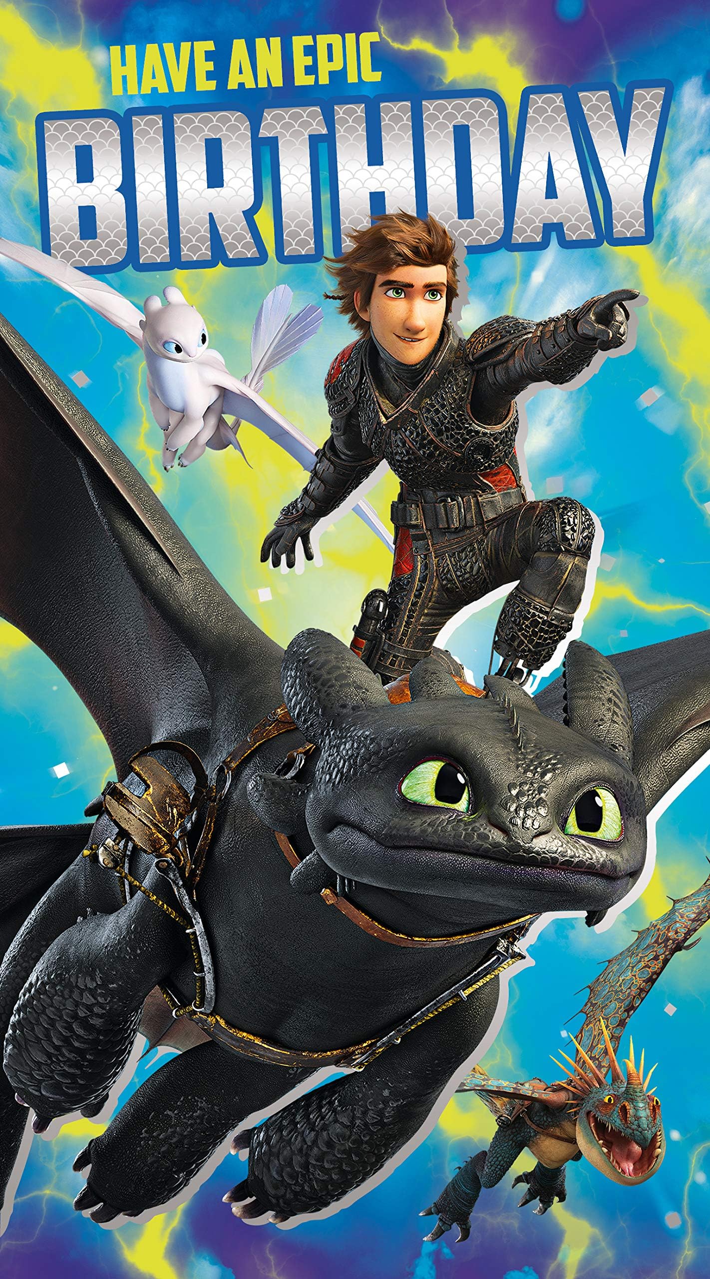 How to Train your Dragon Epic Birthday Card : Amazon.co.uk: Stationery ...