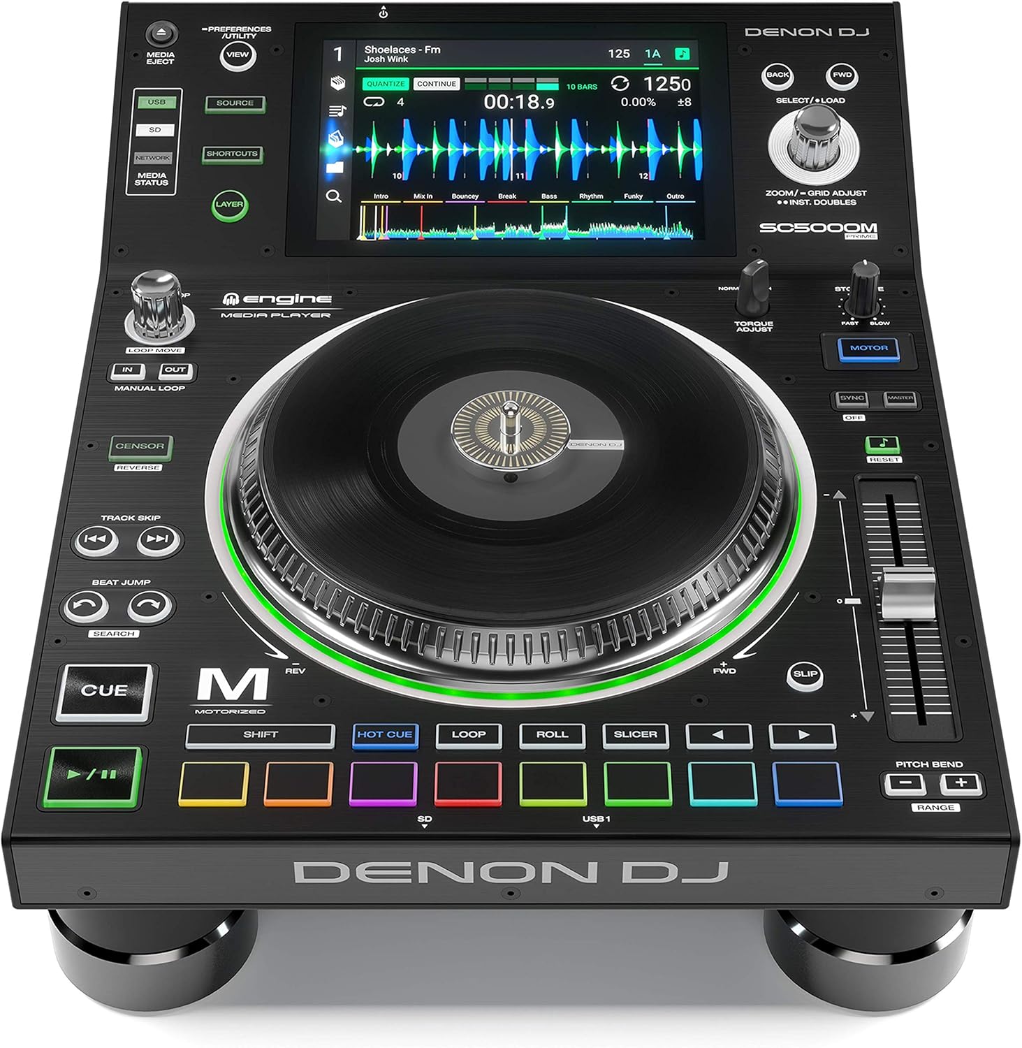 Denon DJ SC5000M | Reproductor multimedia DJ profesional con bandeja ...