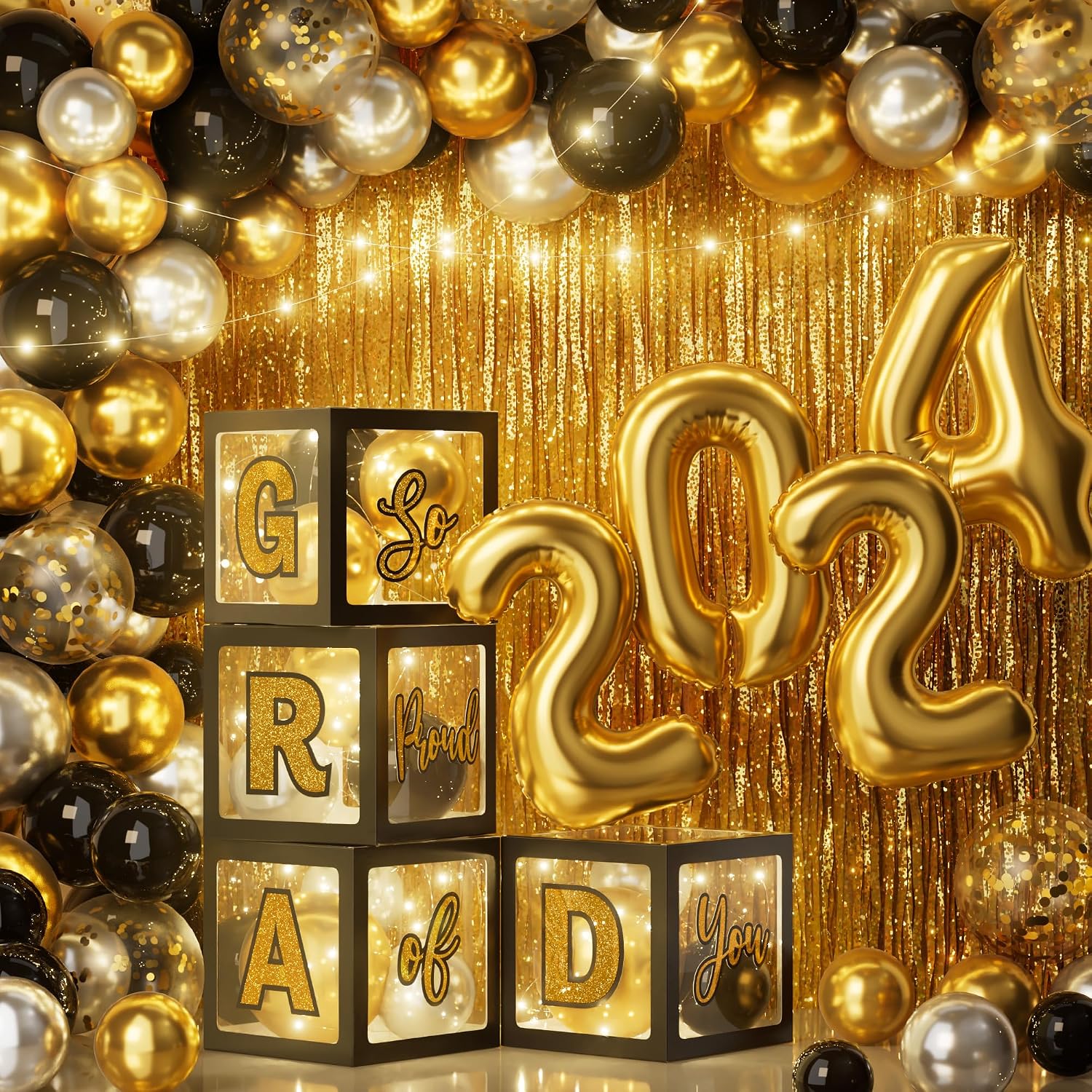 Amazon.com: Ecomore Graduation Party Decorations Class of 2024 - 86 PCS ...
