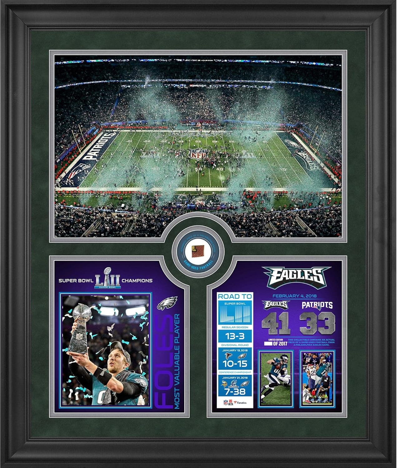 Philadelphia Eagles Framed 23" x 27" Super Bowl LII Champions Team ...