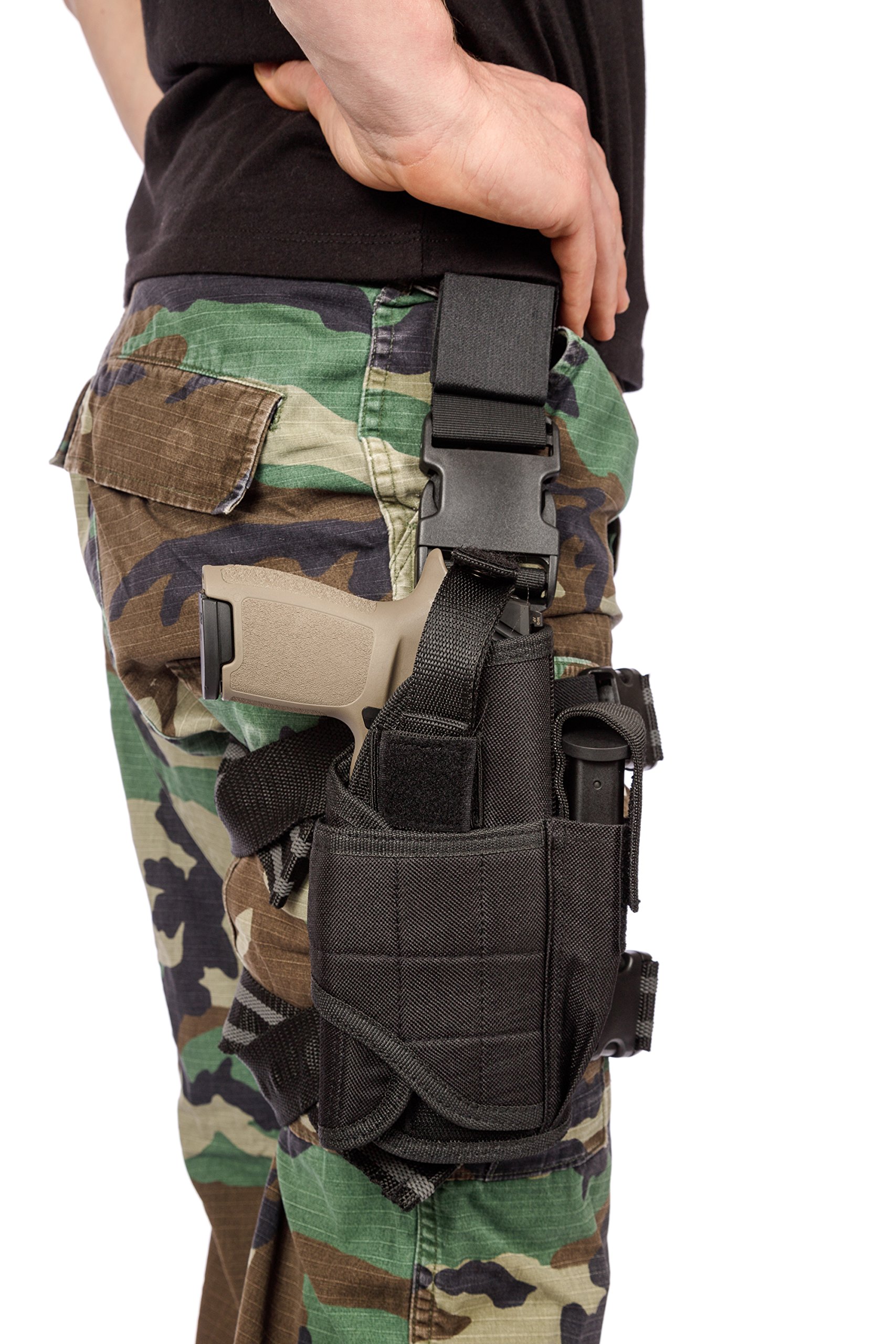 CCW Tactical Leg Holster Wrap Around Thigh Design for Men and Women ...