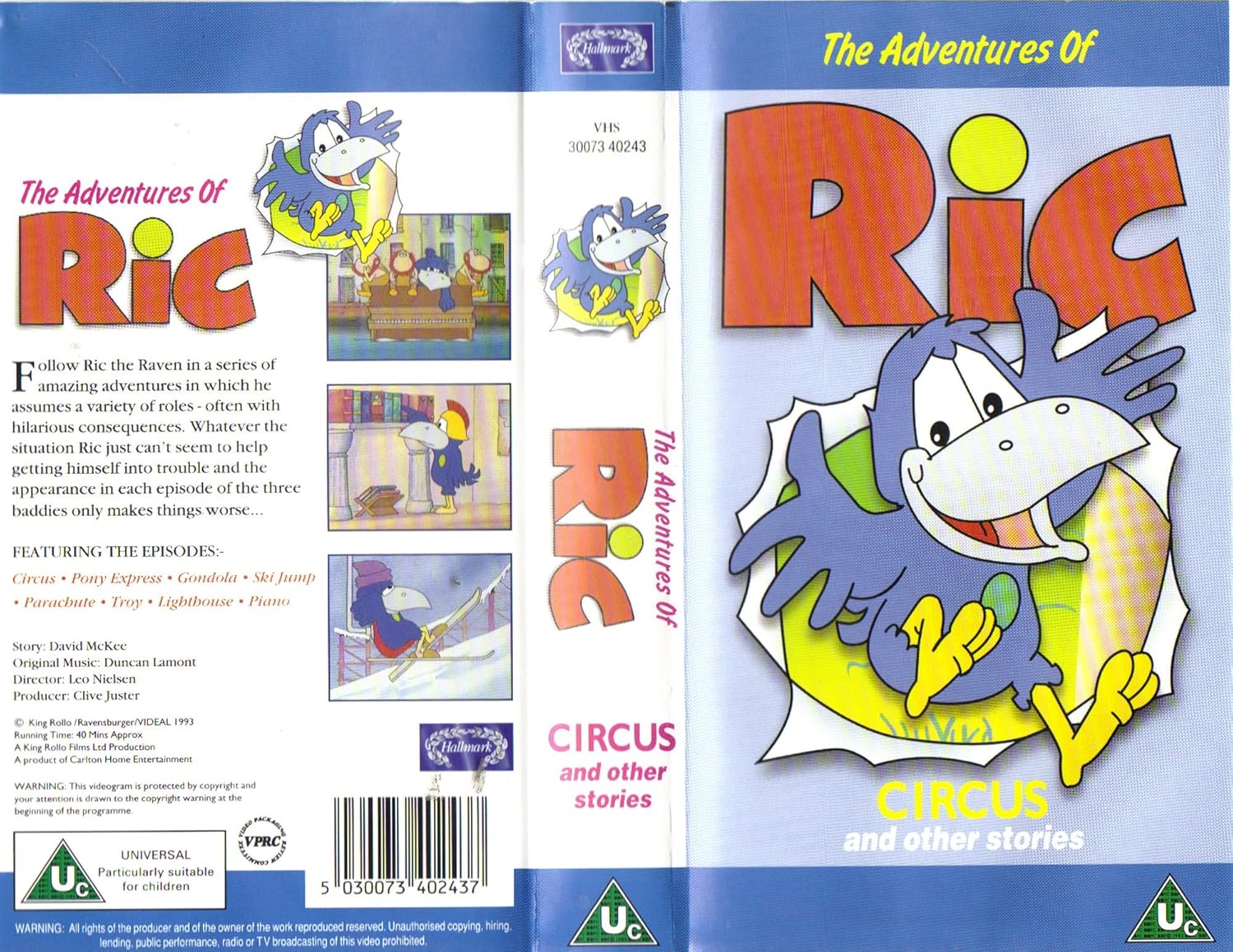 The Adventures Of Ric The Raven: Circus And Other Stories [VHS ...