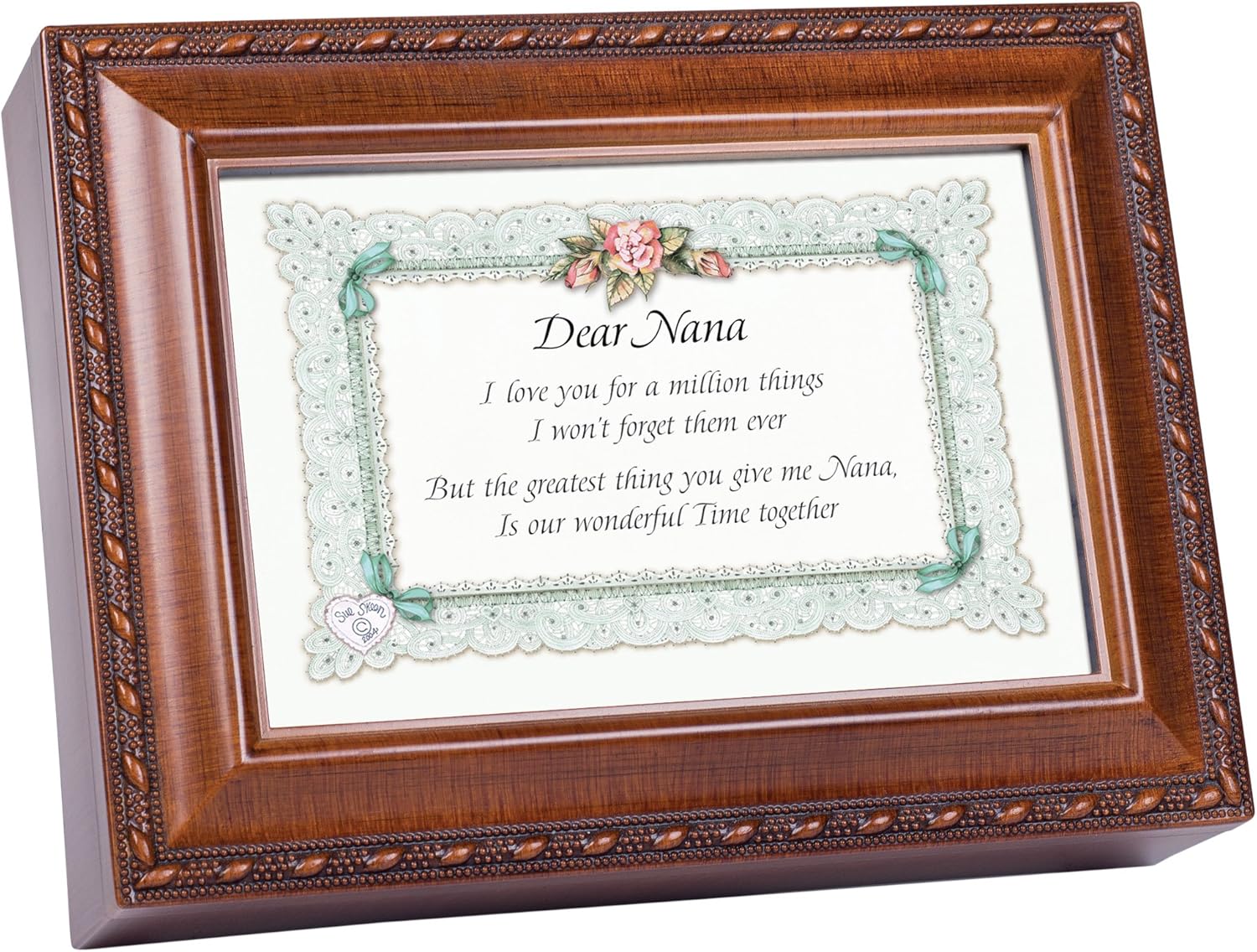 Amazon.com: Cottage Garden Dear Nana Wood Grain Finish Jewelry Music ...