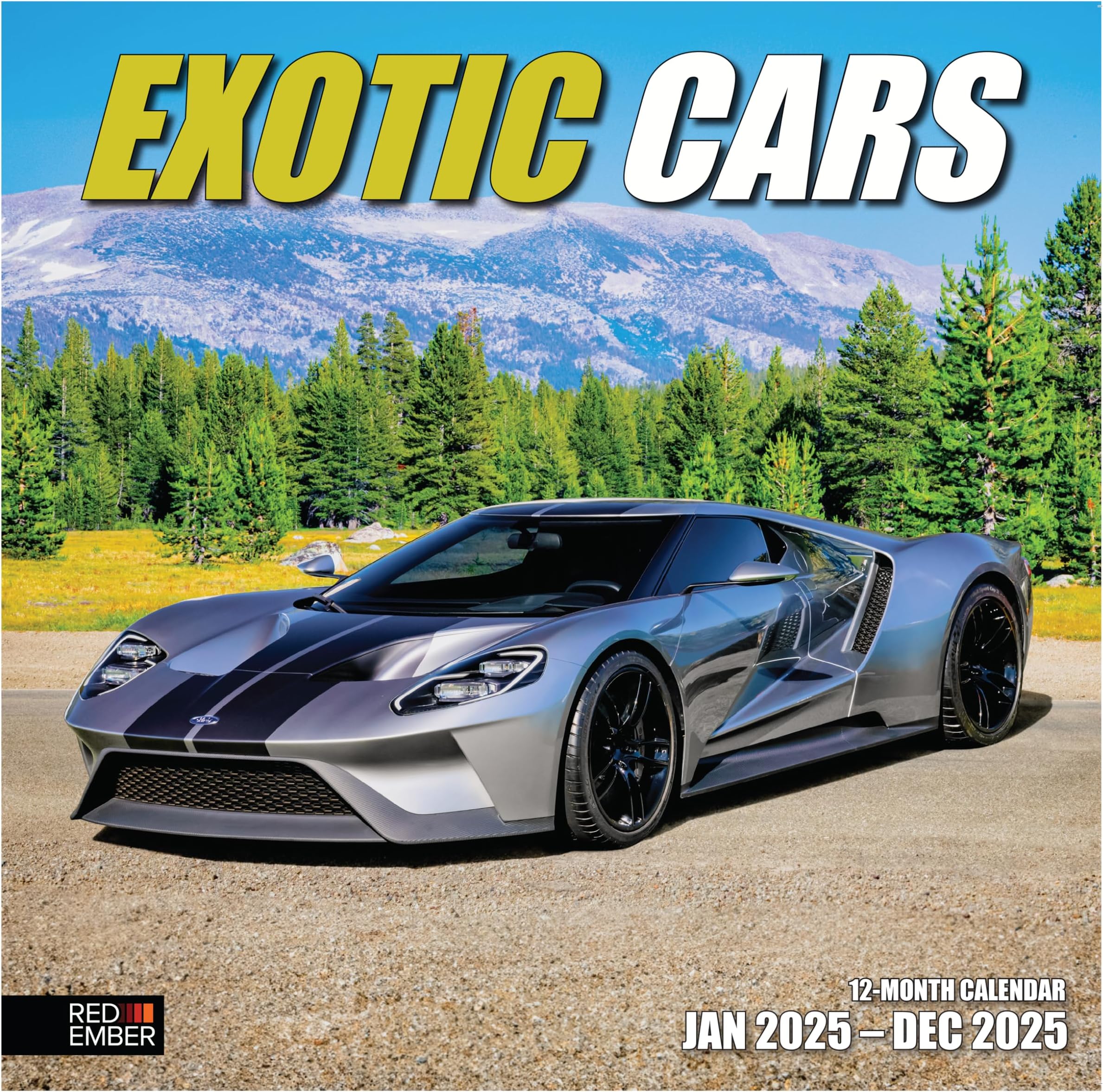 Amazon.com: RED EMBER Exotic Cars 2025 Wall Calendar 12 Month | 12" x ...