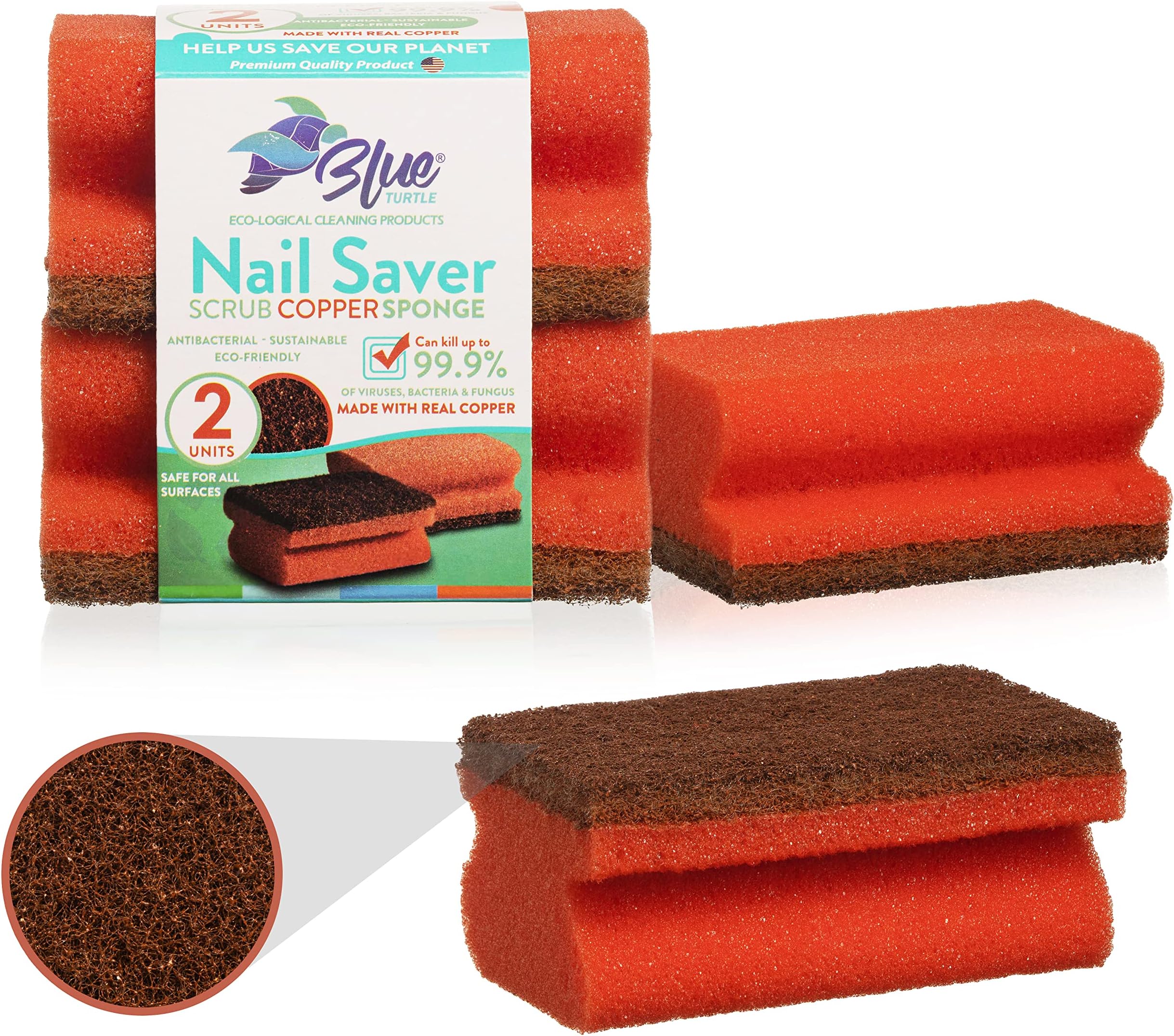 Amazon.com: Casabella Copper Power Cellulose Sponges : Health & Household