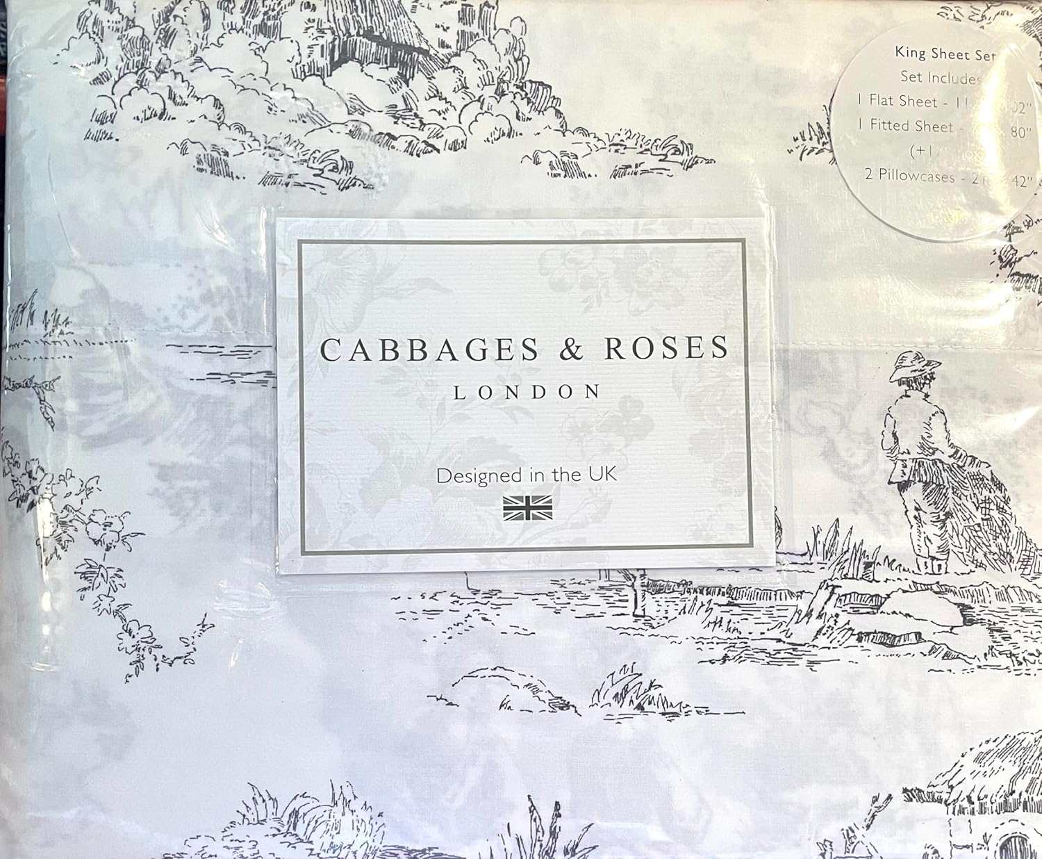 Amazon.com: Cabbages & Roses of London Luxurious Home Collection 100% ...