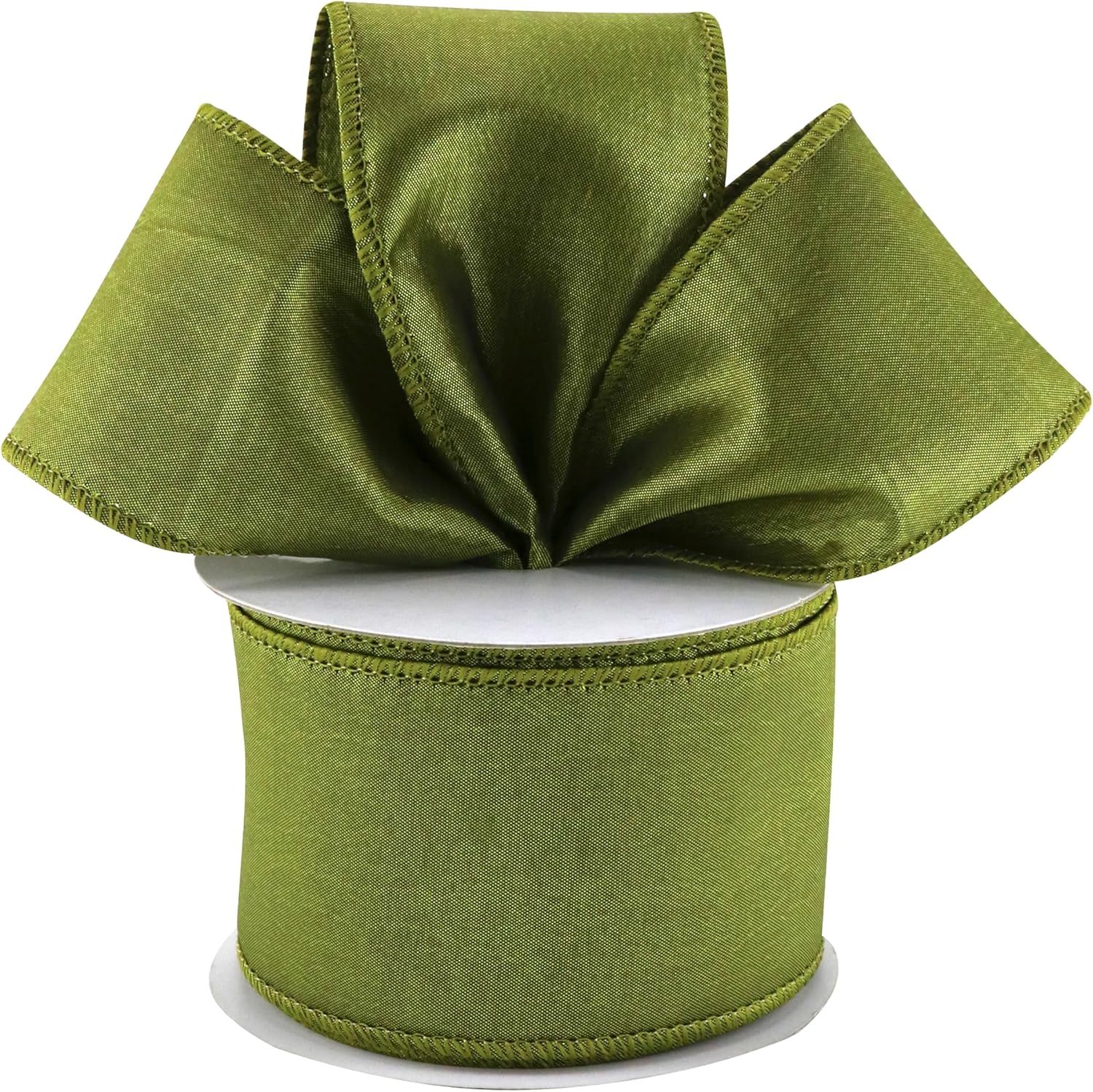Amazon.com: DINDOSAL Green Wired Ribbon 2.5" x 10 Yard Moss Green Wired ...
