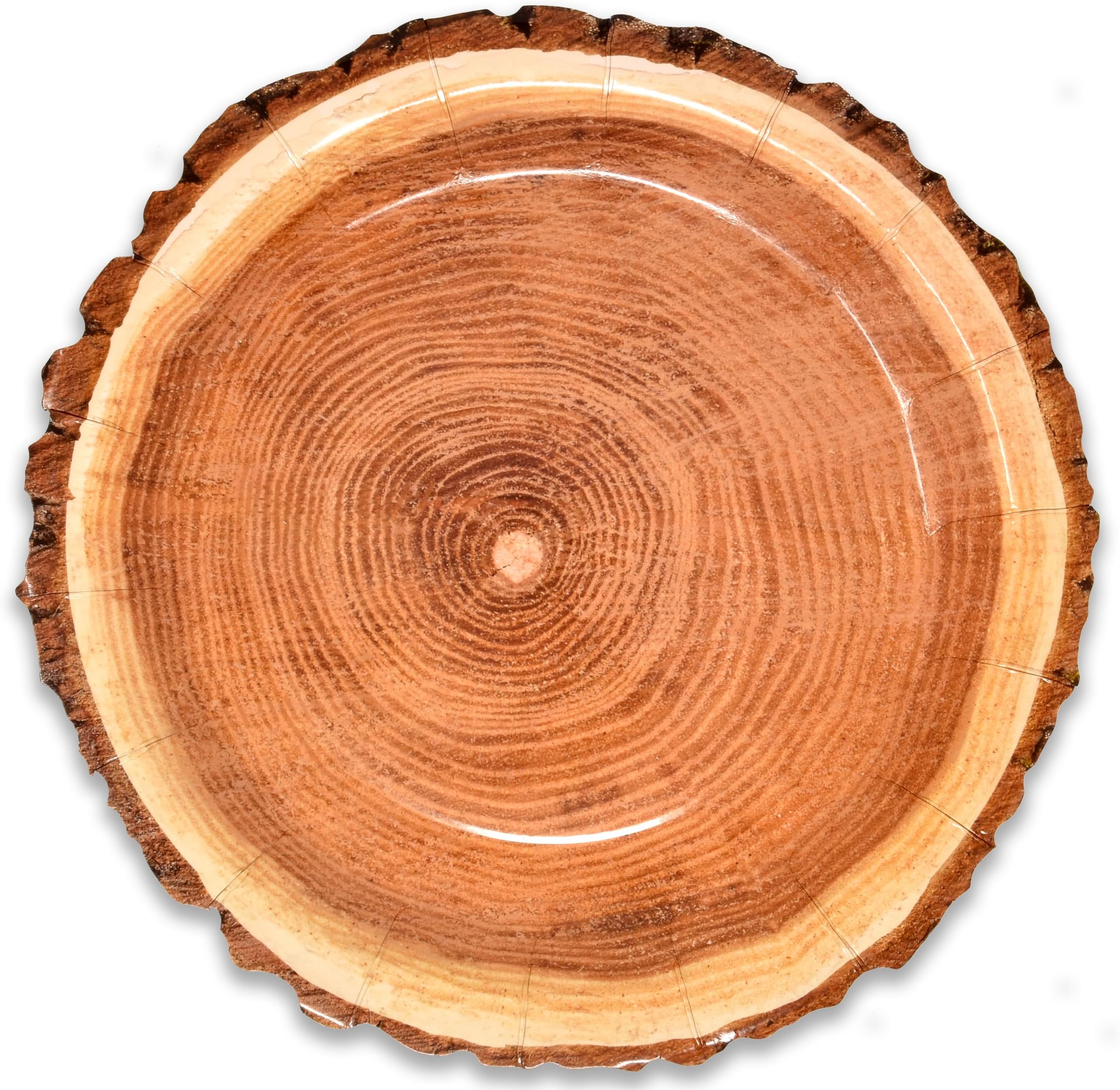 Amazon.com: Havercamp Wood-Design Paper Plates (24 Plates) Cut Timber ...