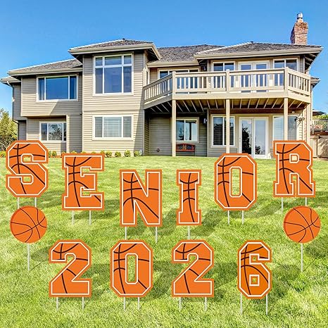 Amazon.com: Vercraft 12 Pcs Basketball Yard Signs 2026 Senior Night ...