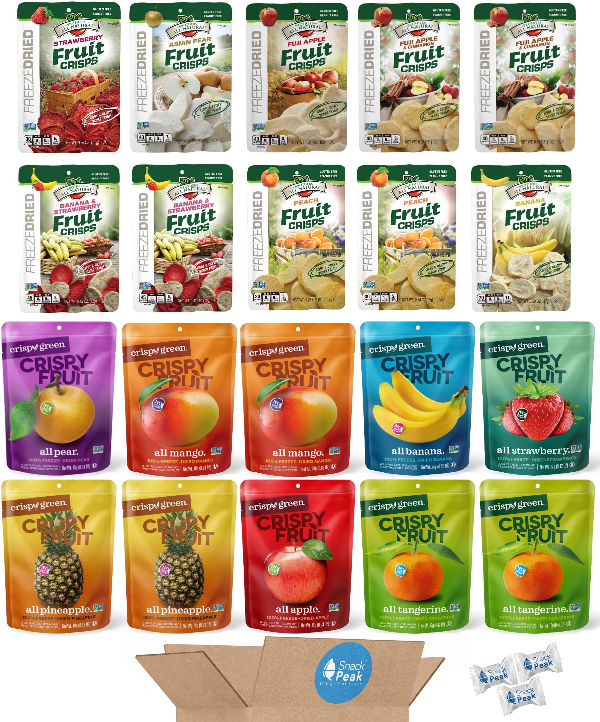 Amazon.com: Freeze Dried Fruit Crisps Snack Peak Variety Gift Box ...