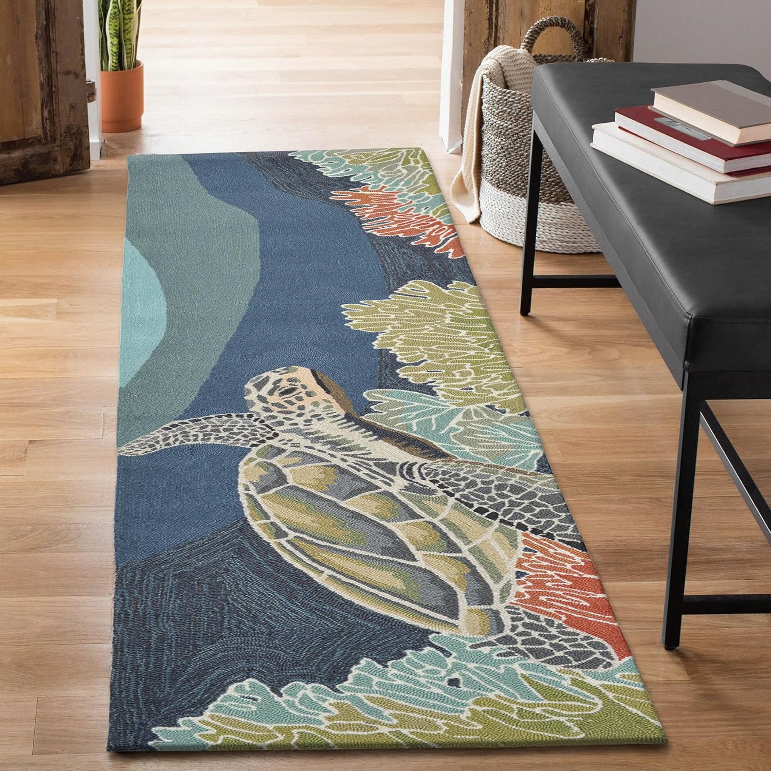 Amazon.com: Liora Manne Ravella Indoor Outdoor Rug - Nautical Rug, Sea ...