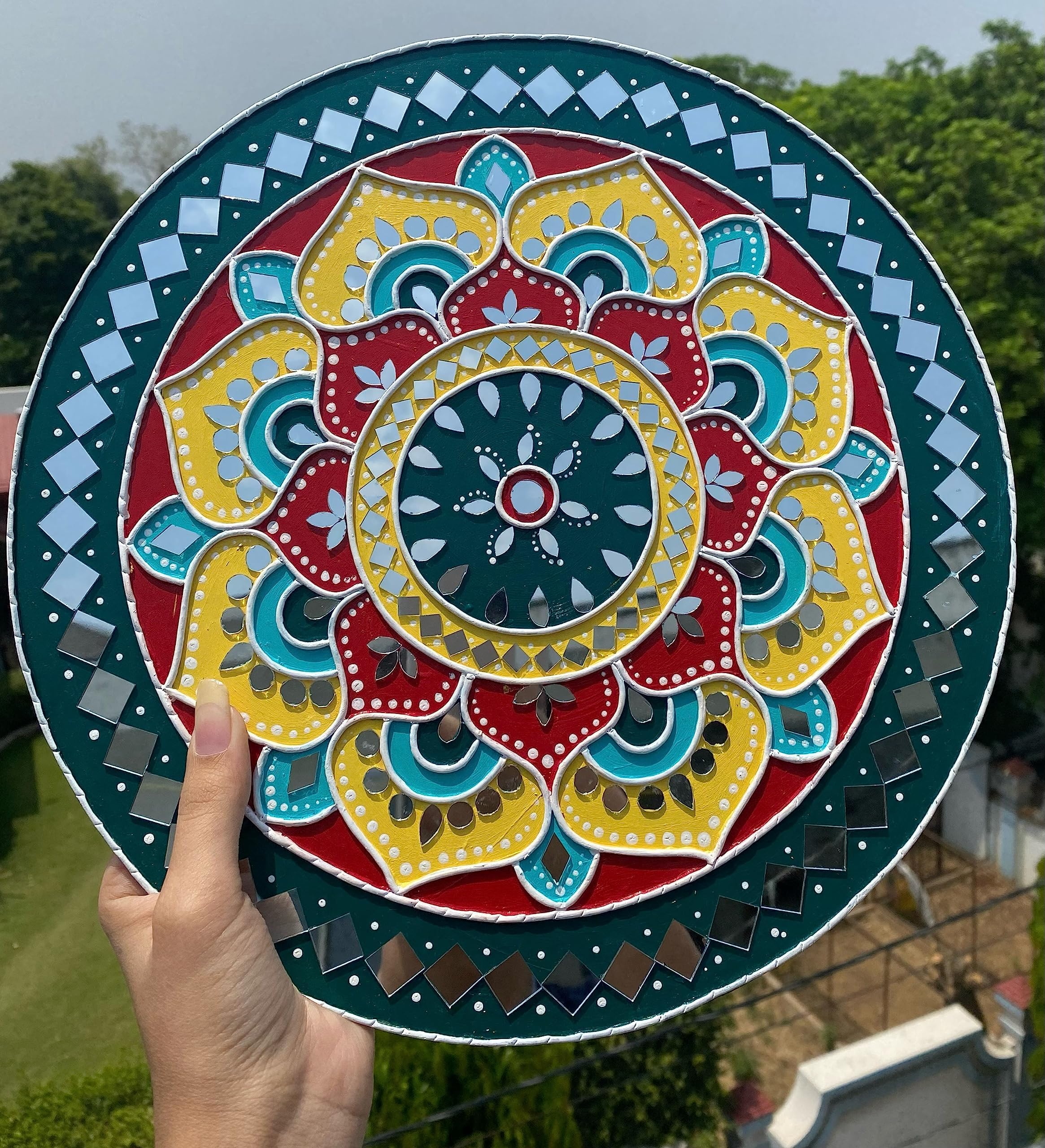 Acrylic Unique Wants Lippan Art Wall Hanging Home Decoration In Circle ...