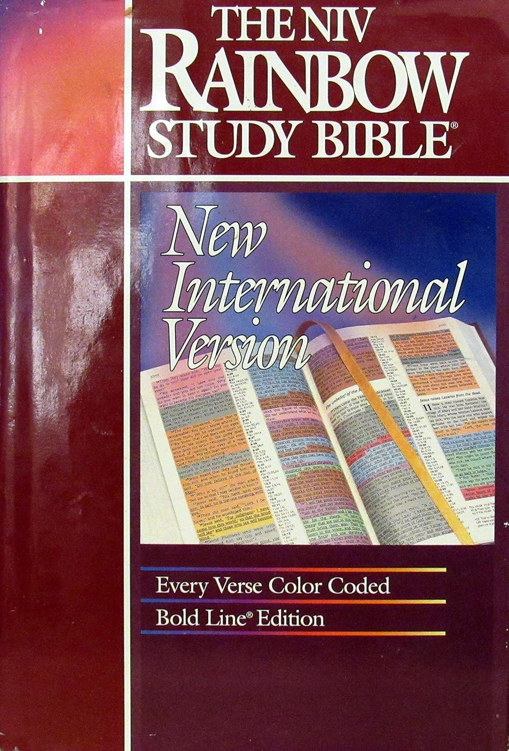New International Version Rainbow Study Bible/Burgundy: Rainbow Studies ...