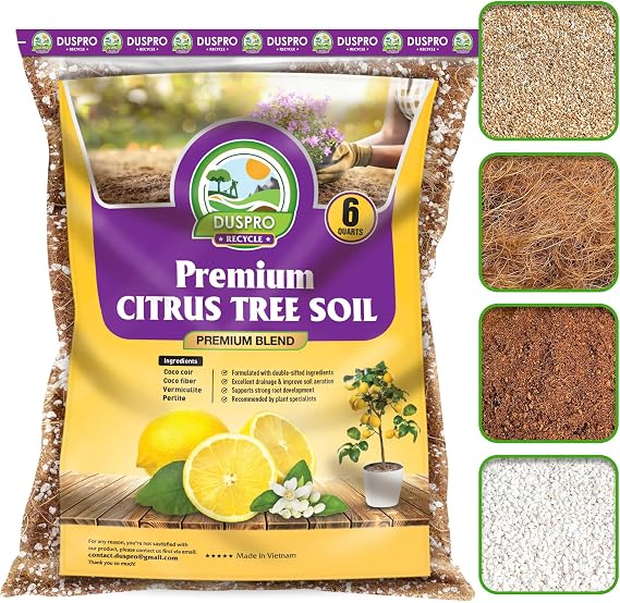 Amazon.com : DUSPRO Recycle Citrus Tree Potting Soil Mix for Potted ...