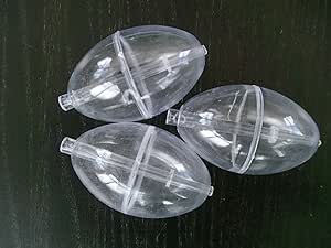 SET OF 3 OVAL IN-LINE BUBBLE FLOATS MEDIUM 40mm CLEAR : Amazon.co.uk ...