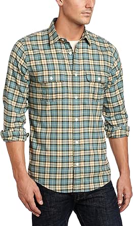 Amazon.com: Jack Spade Men's Webster Shirt, Green Plaid, Medium ...