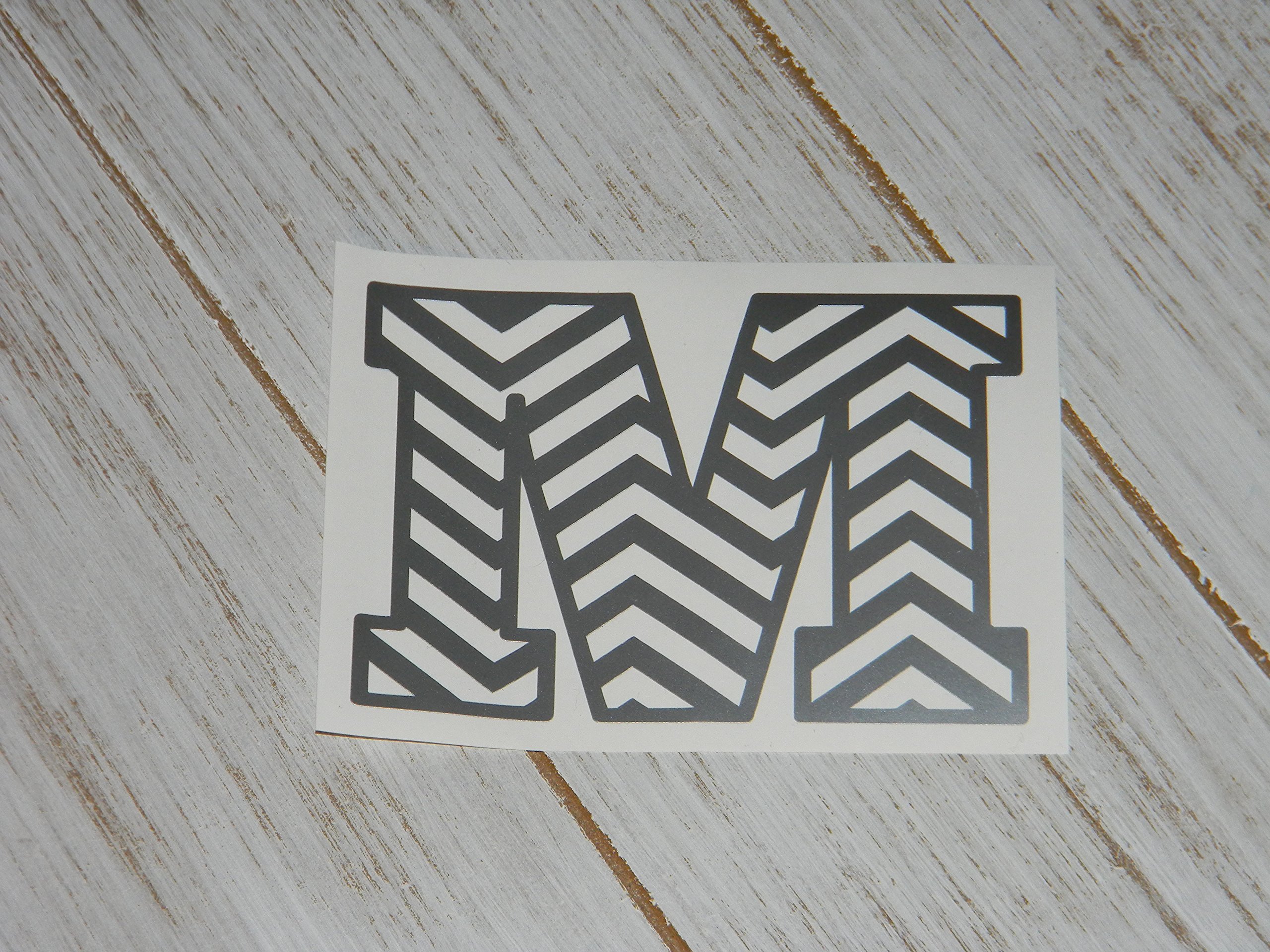 Buy Chevron Letter M Vinyl Decal Sticker-Pick Color-Pick Size Online at ...