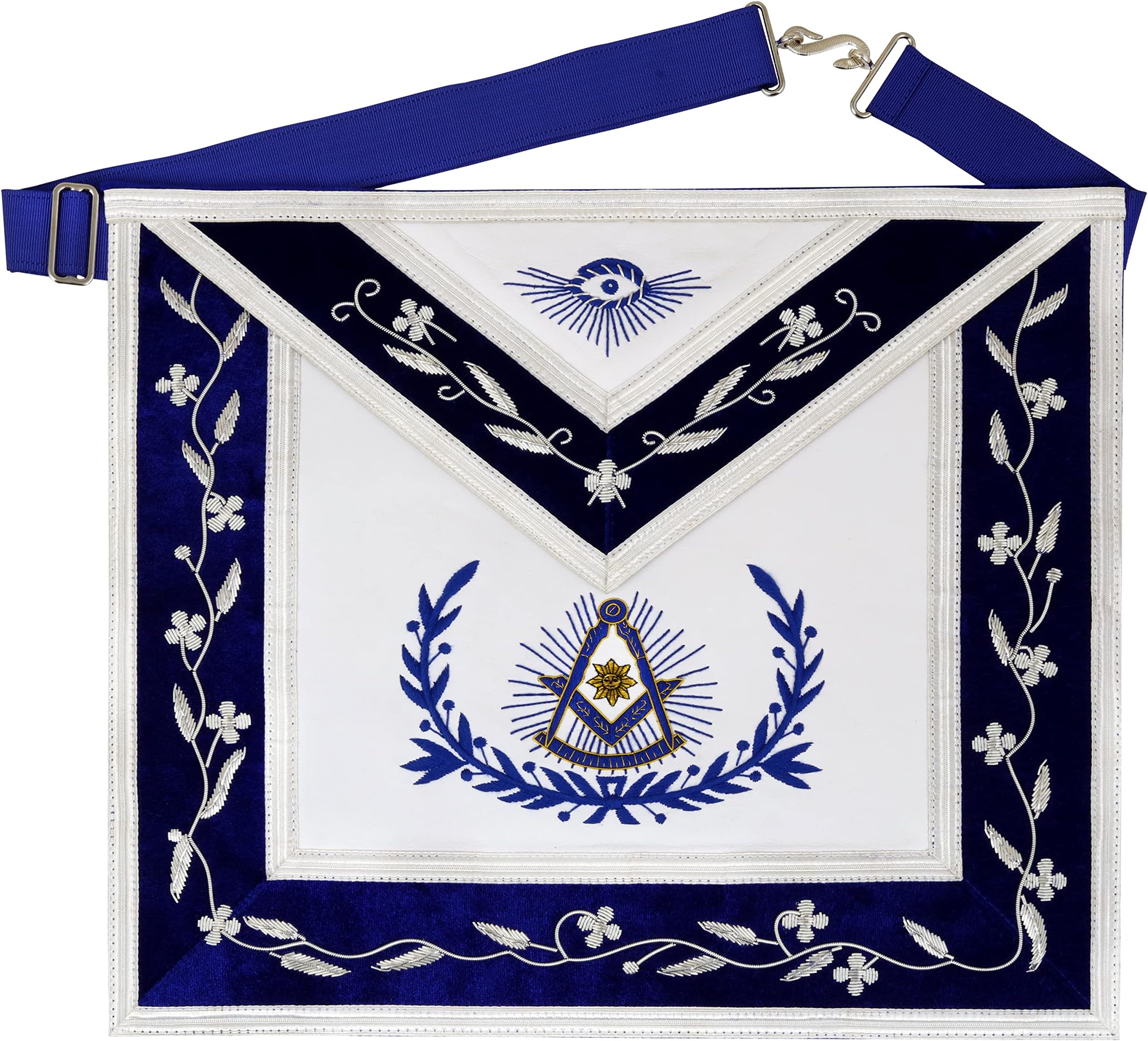 Amazon.com: Equinox MR Masonic Master Mason Dress Apron for Blue Lodge ...