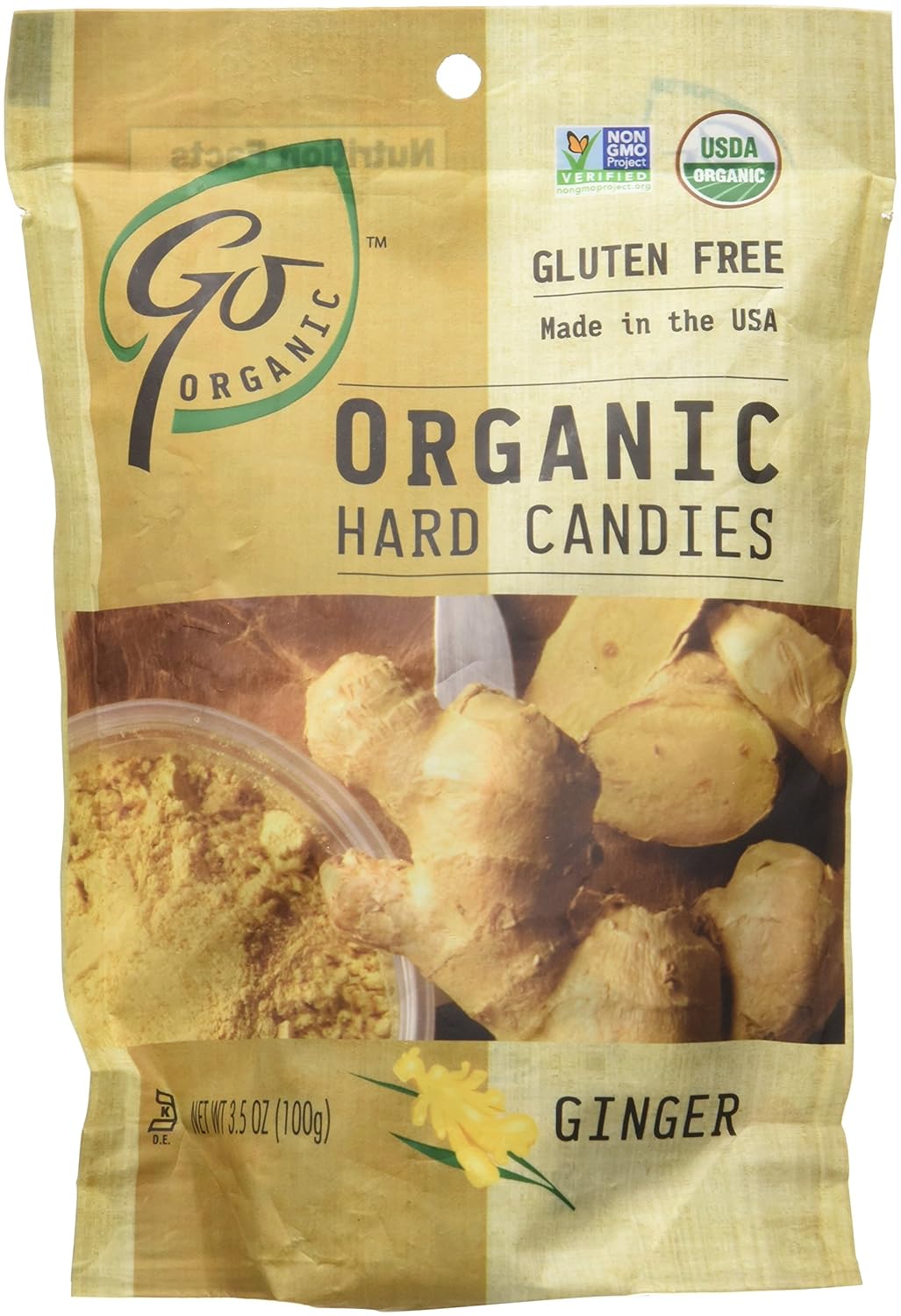 Amazon.com : Go Organic Ginger Candy, 3.5 oz : Grocery & Gourmet Food