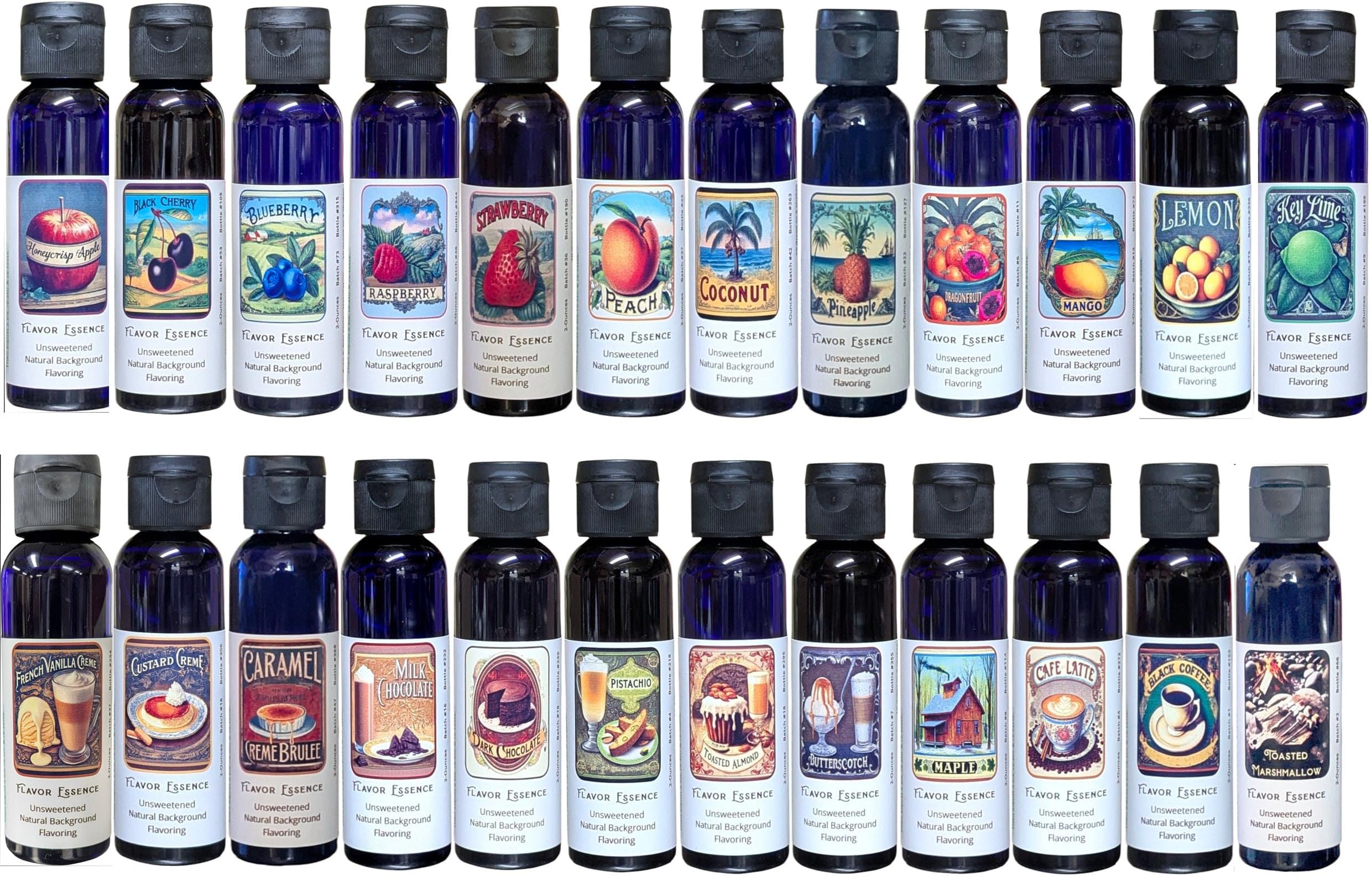 Amazon.com: FLAVOR ESSENCE CUSTOM 5 PACK CASE -UNSWEETENED NATURAL ...