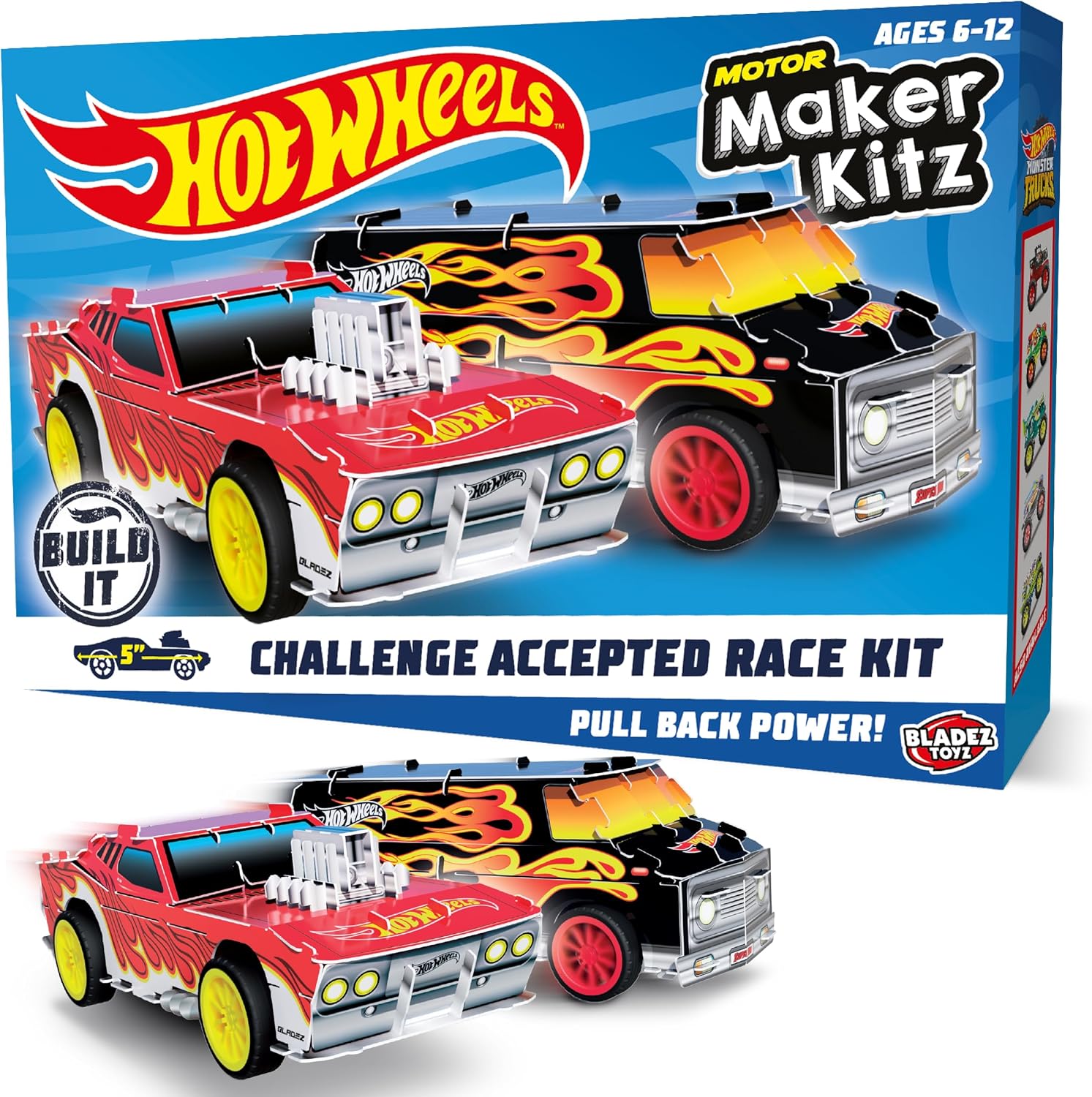 BLADEZ Hot Wheels Toyz Pull Back Racer Kit Set - Street Racers Twin ...