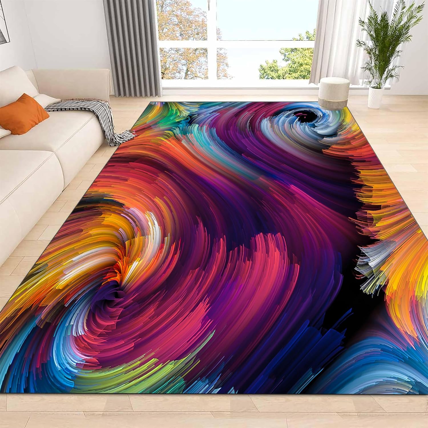 Amazon.com: rugsjwaizj Modern Abstract Rugs for Living Room Dining Room ...