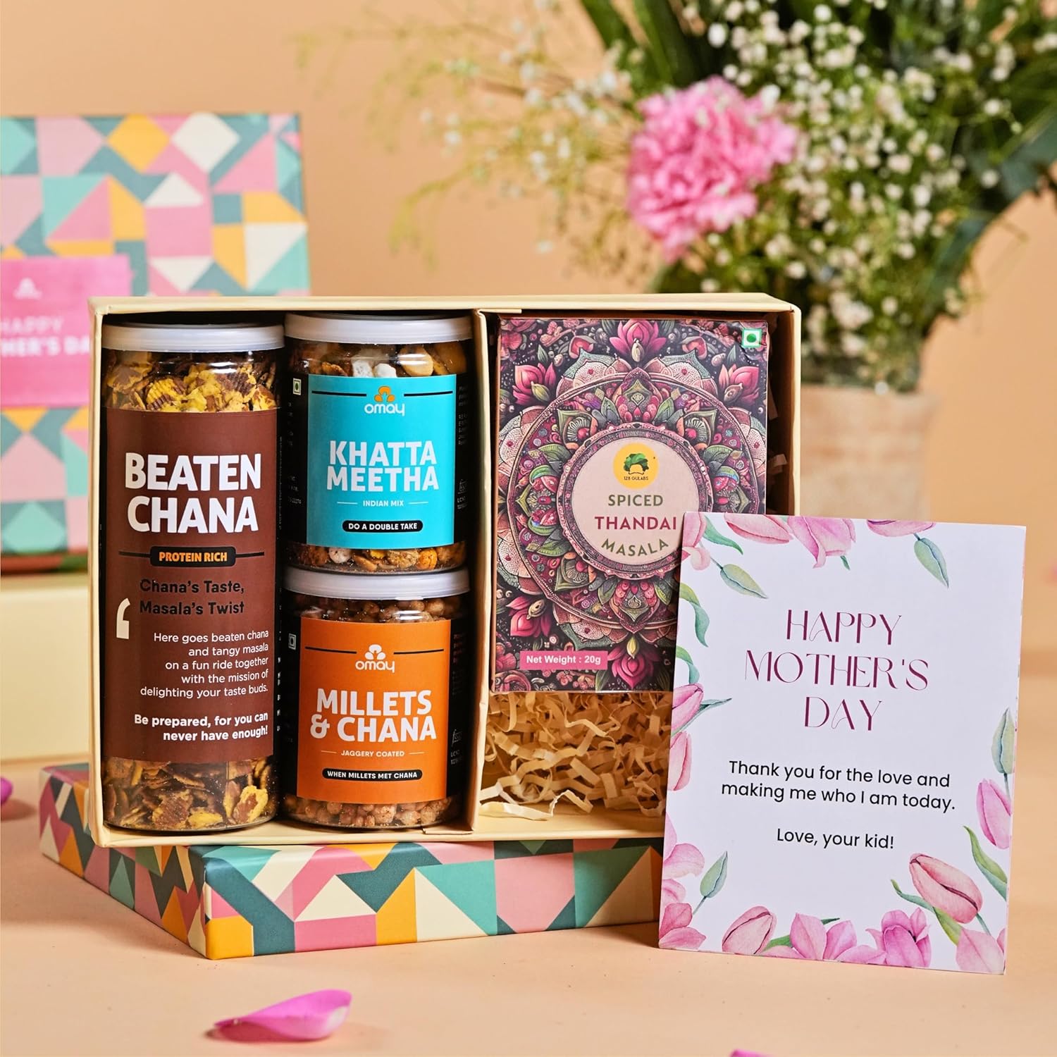 Omay Foods Holi Brilliance Holi Gift Box | Pack Of 6 | Holi Gift Hamper ...