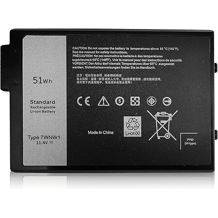 Amazon.com: ANTIEE 51Wh 7WNW1 Laptop Battery Replacement for Dell ...