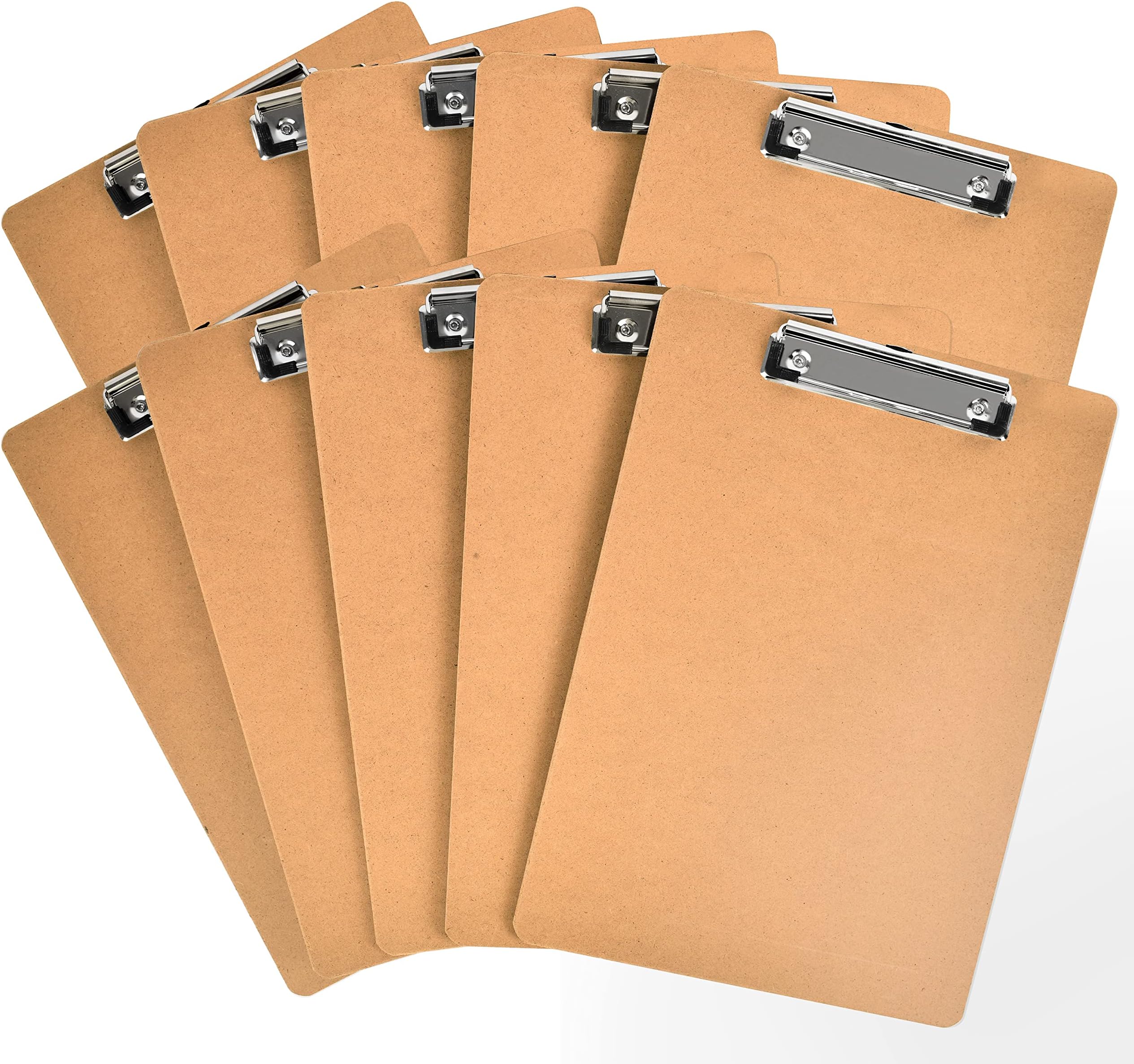 Amazon.com : HappyHapi 10 Pack Clipboard 8.5 x 11 Letter Size Clip Boards Bulk, A4 Wooden ...