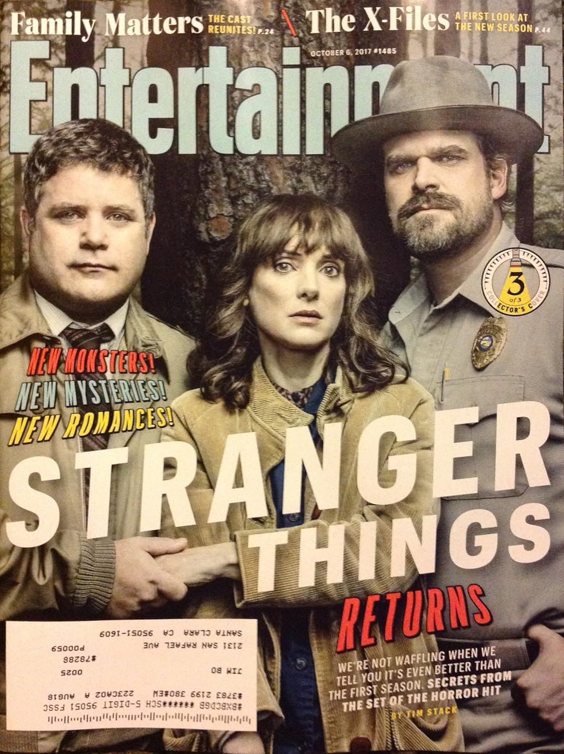 Entertainment Weekly Magazine (October 6, 2017) Stranger Things Returns ...