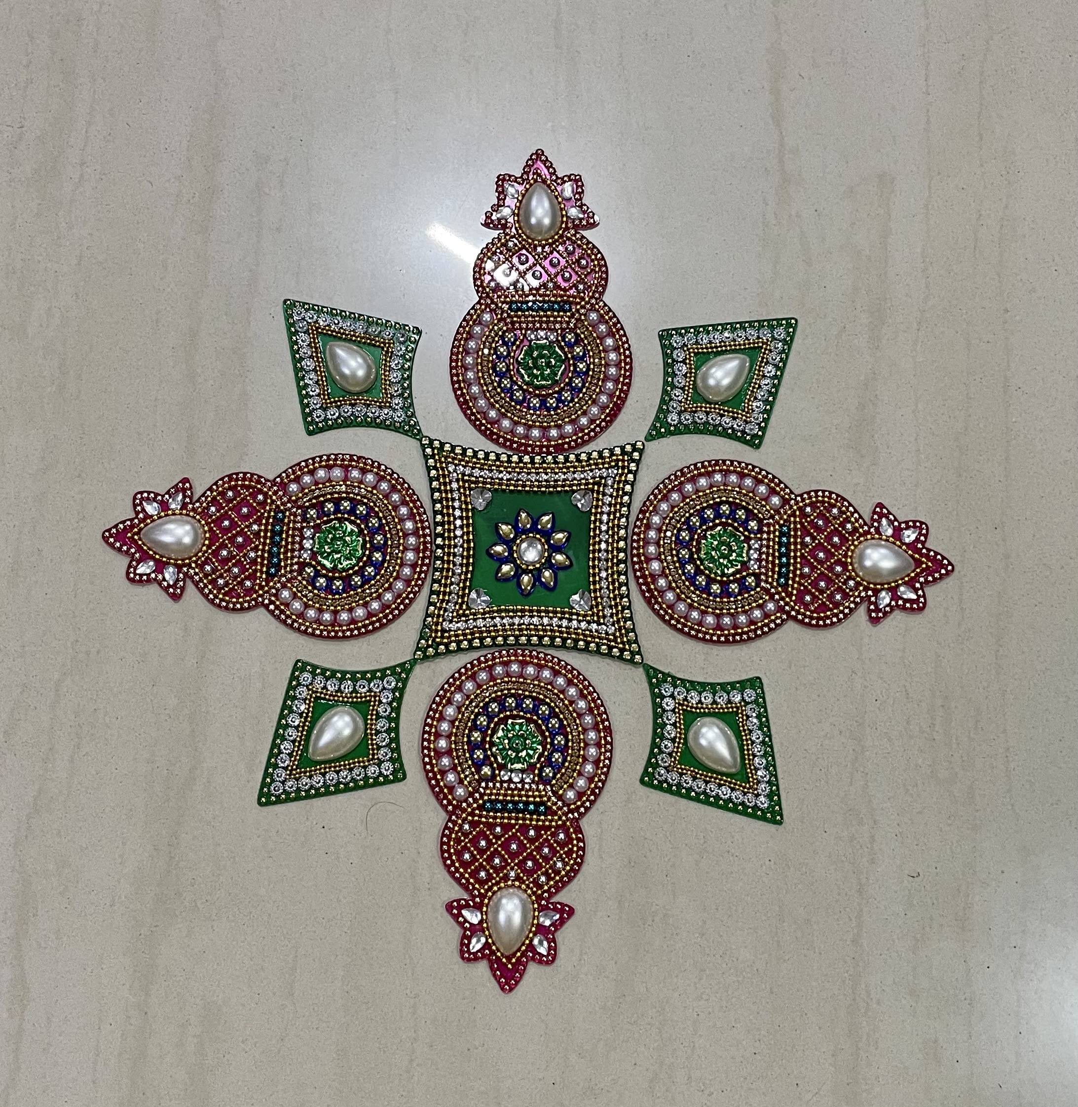 Kalash Design Rangoli