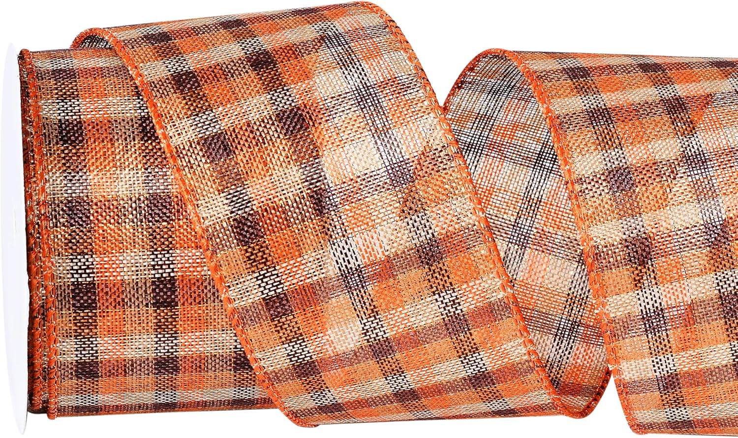 Amazon.com: YAMA Fall Burlap Wired Ribbon 2.5 Inches x 10 Yards, Orange ...
