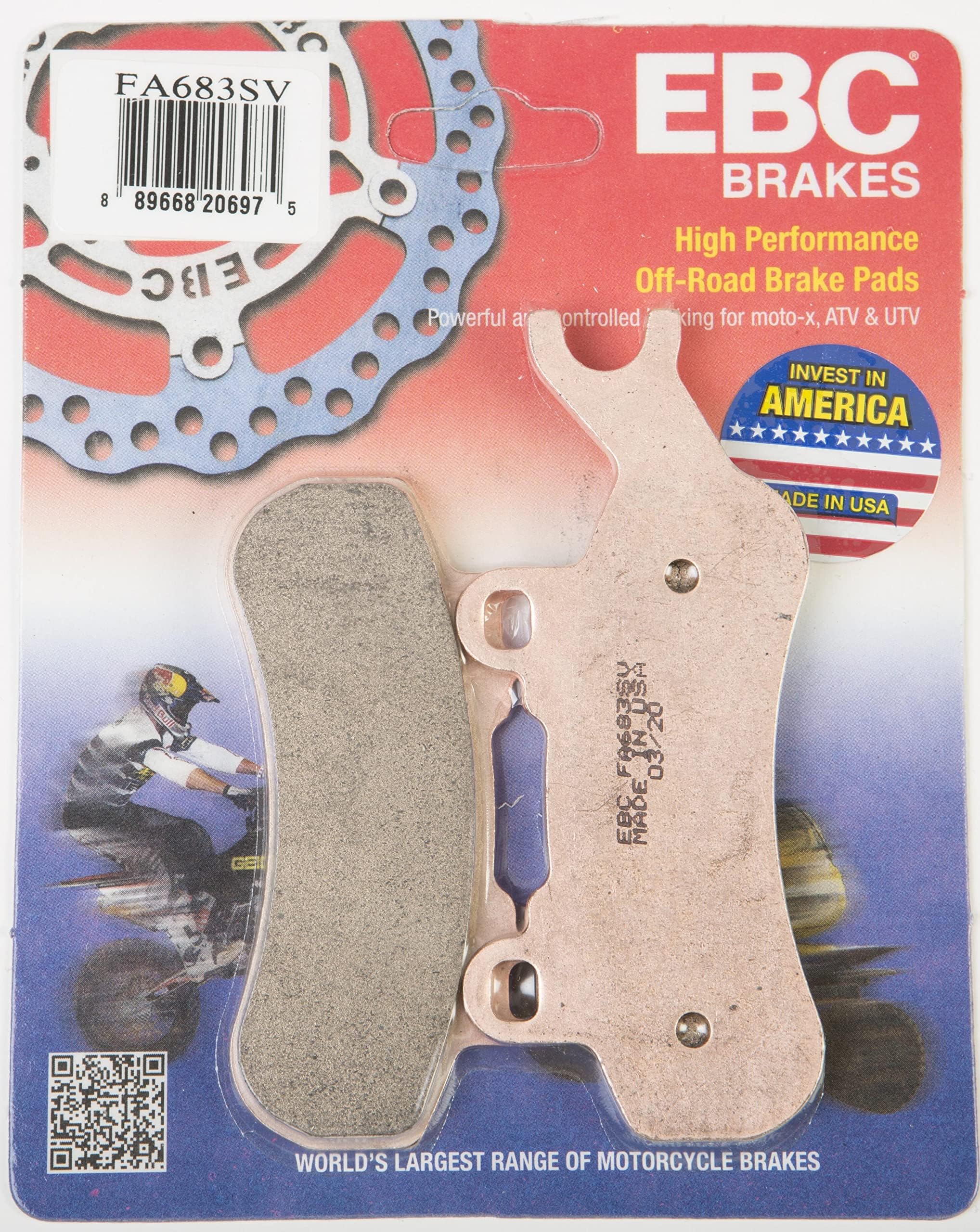 Amazon.com: EBC Brakes FA682R R Series Sintered Disc Brake Pad, Black ...
