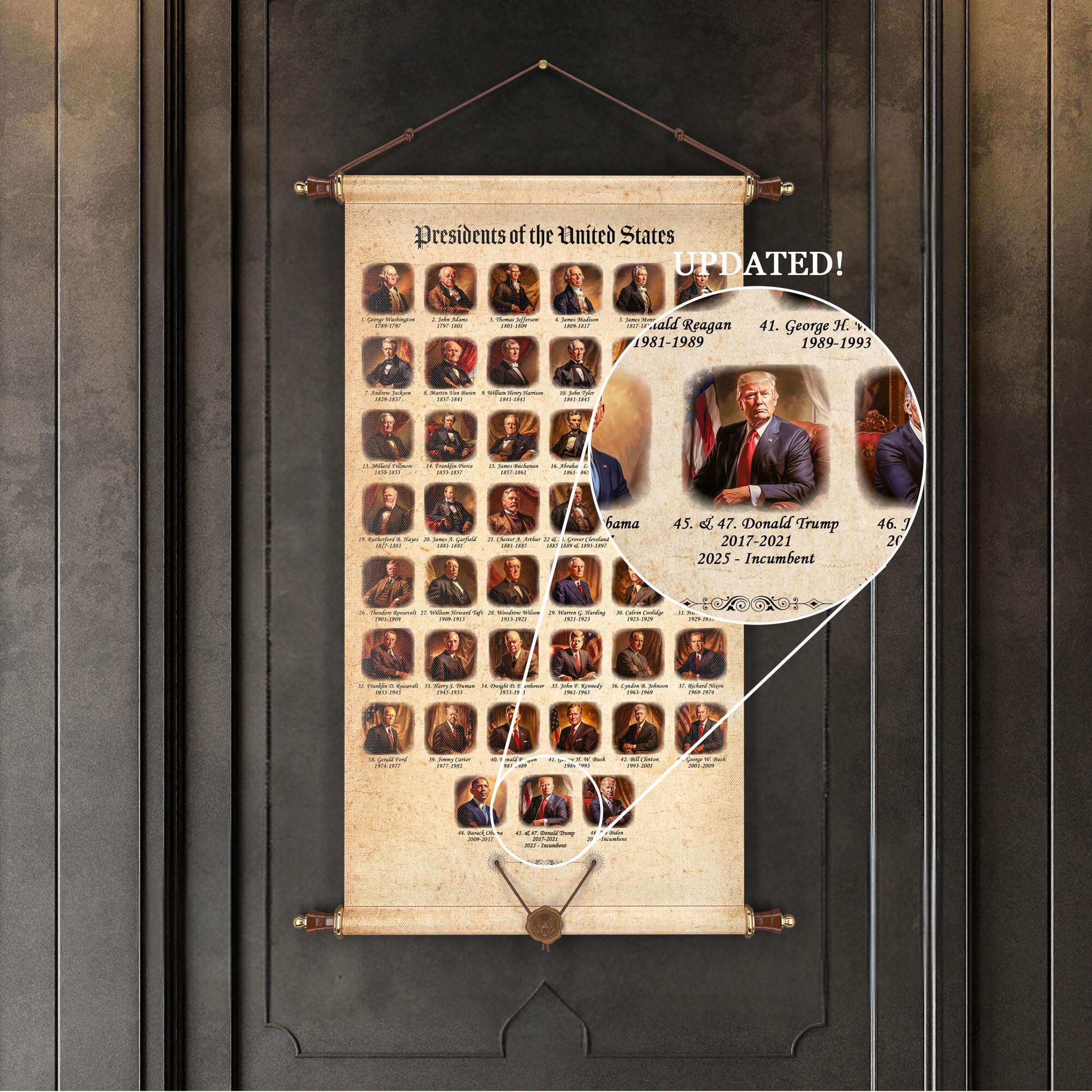 List American Presidents Chronological Order Creative Classroom
