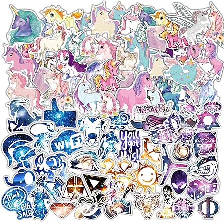 Amazon.com: 200 PCS Galaxy and Laptop Stickers for Car, Laptop ...