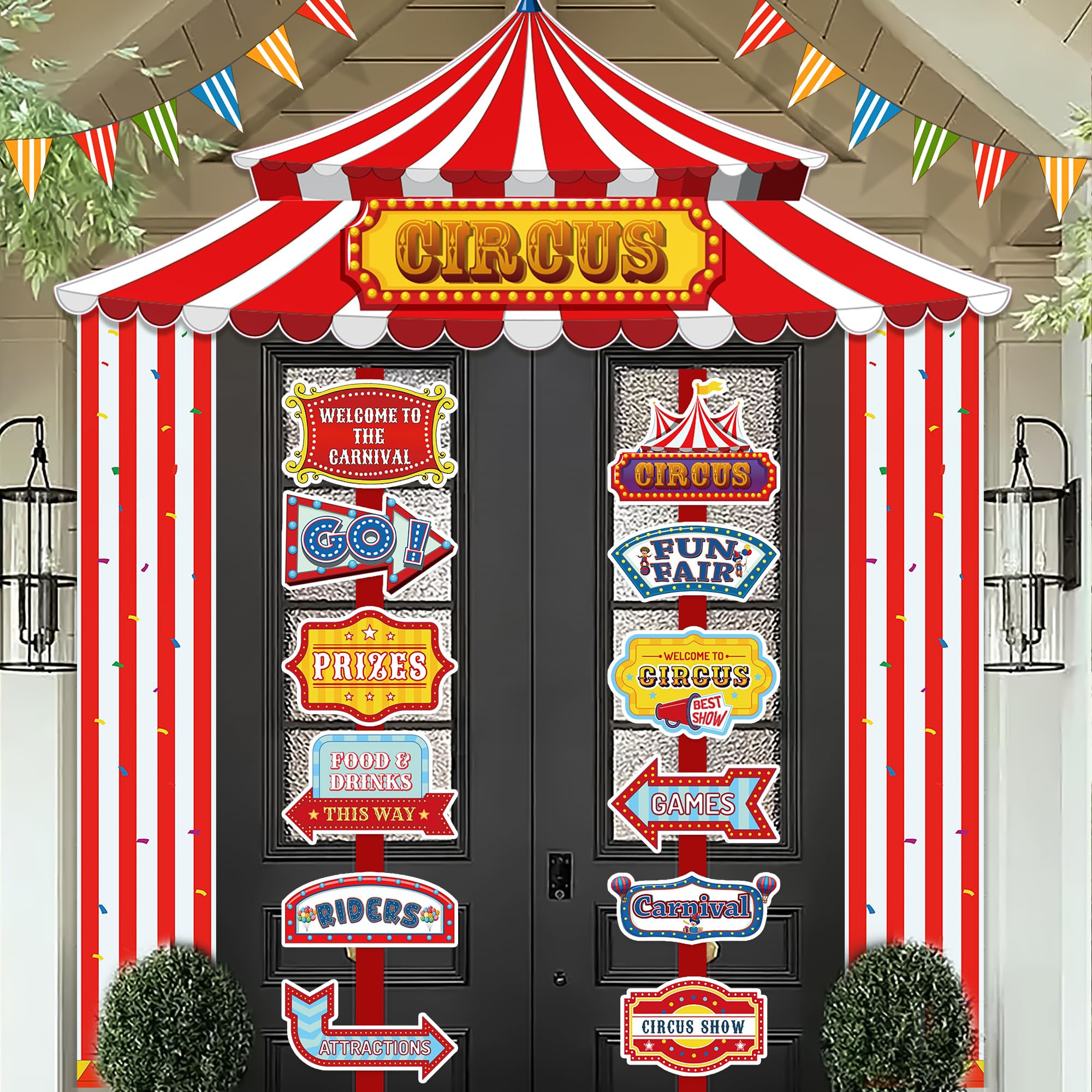 Snapklik.com : Tlswshsy 17PCS Circus Tent Decorations Set, Carnival ...