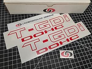 Amazon.com - T-GDI DOHC Decals (2-Pack) Turbo Racing 10" Stickers Fits ...