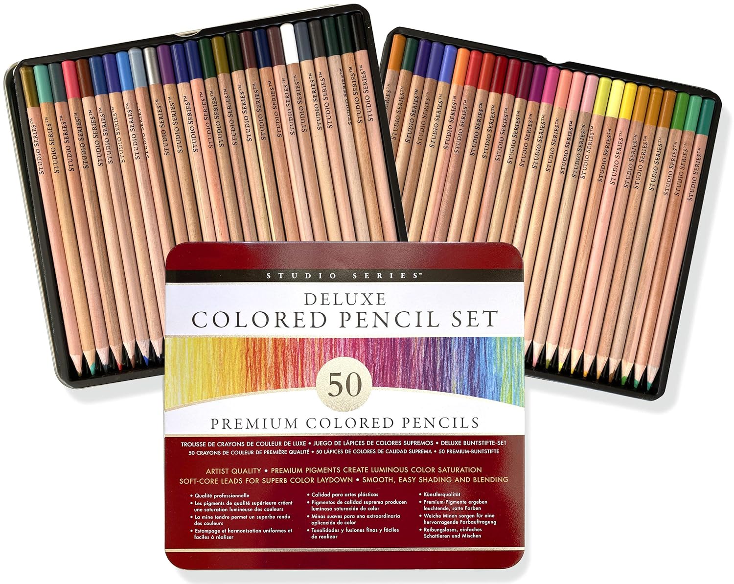 Studio Series Deluxe Colored Pencil Set (Set of 50): Peter Pauper Press ...