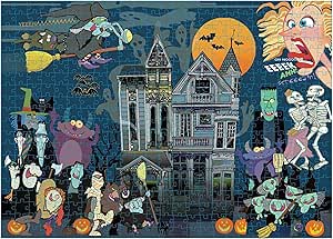 Amazon.com: 500-Piece Halloween Jigsaw Puzzle for Kids and Adults ...
