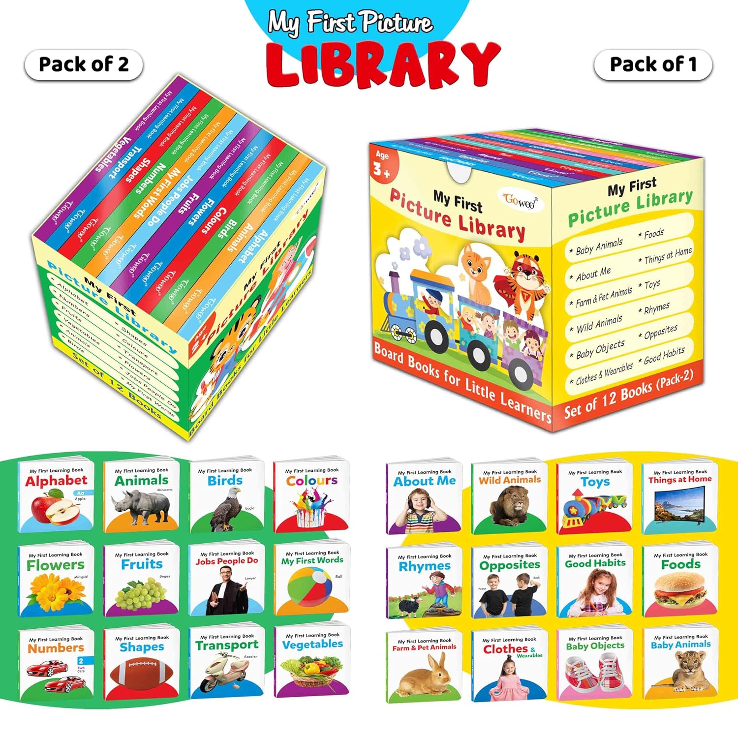 Buy Lkg Class Picture Book Box Set (Green and Yellow Edition) : Board ...